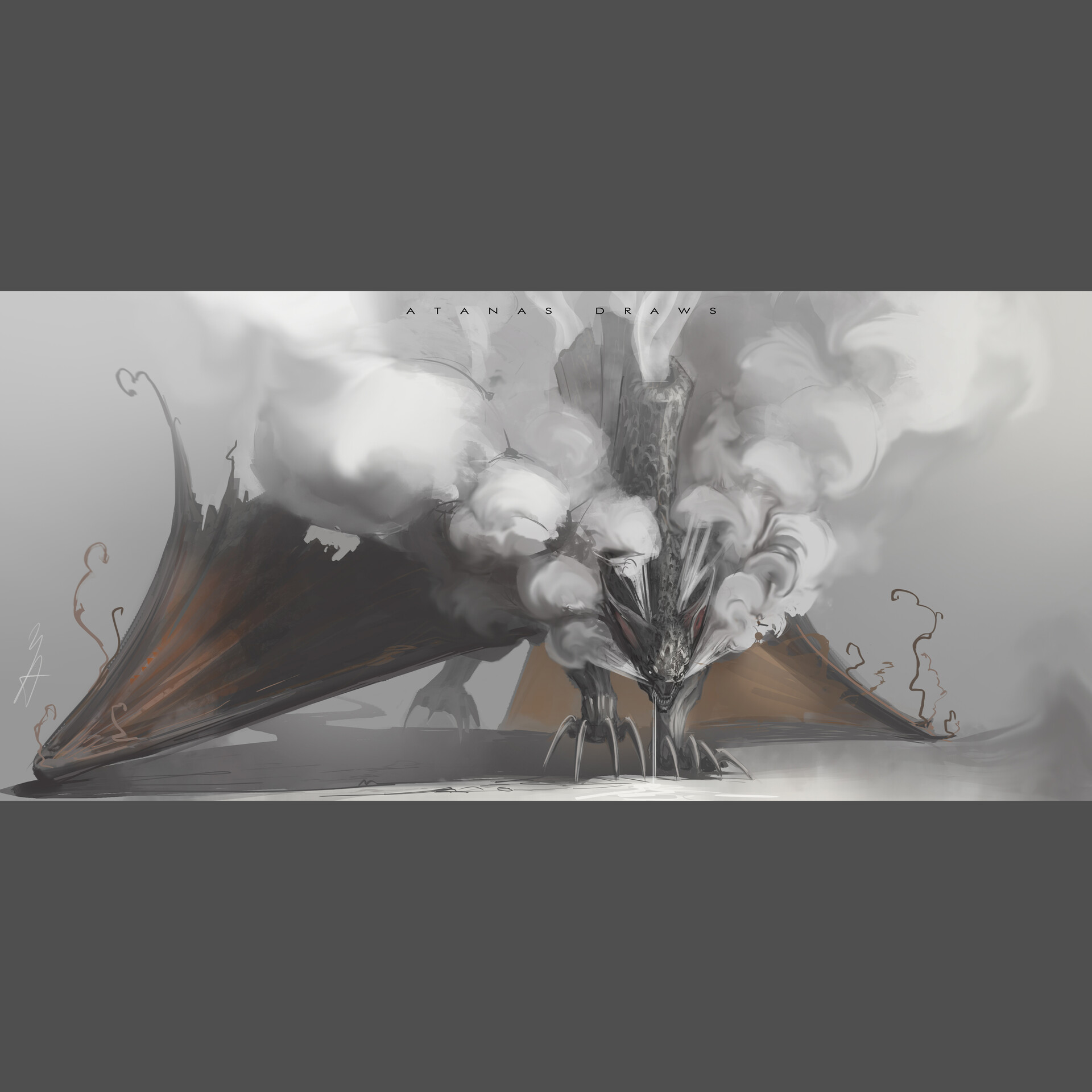 ArtStation - Smoke dragon