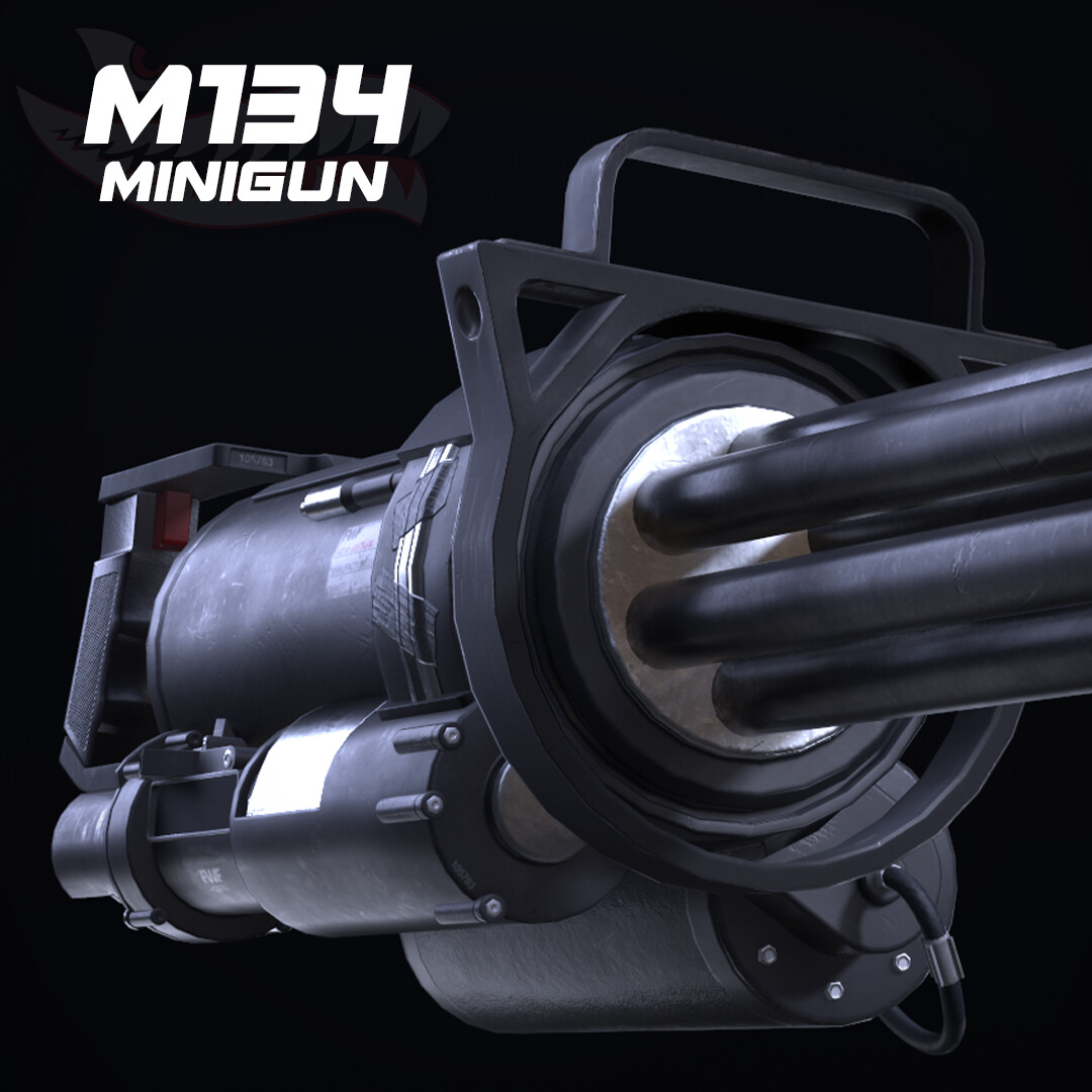 ArtStation - M134 Minigun