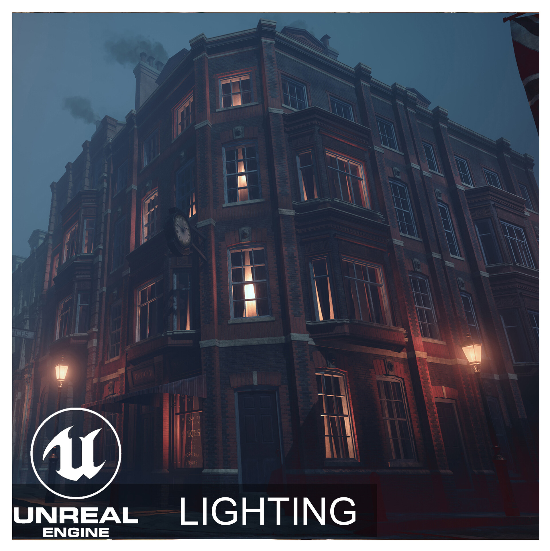 ArtStation - Victorian Street - UE4 - Lighting Study