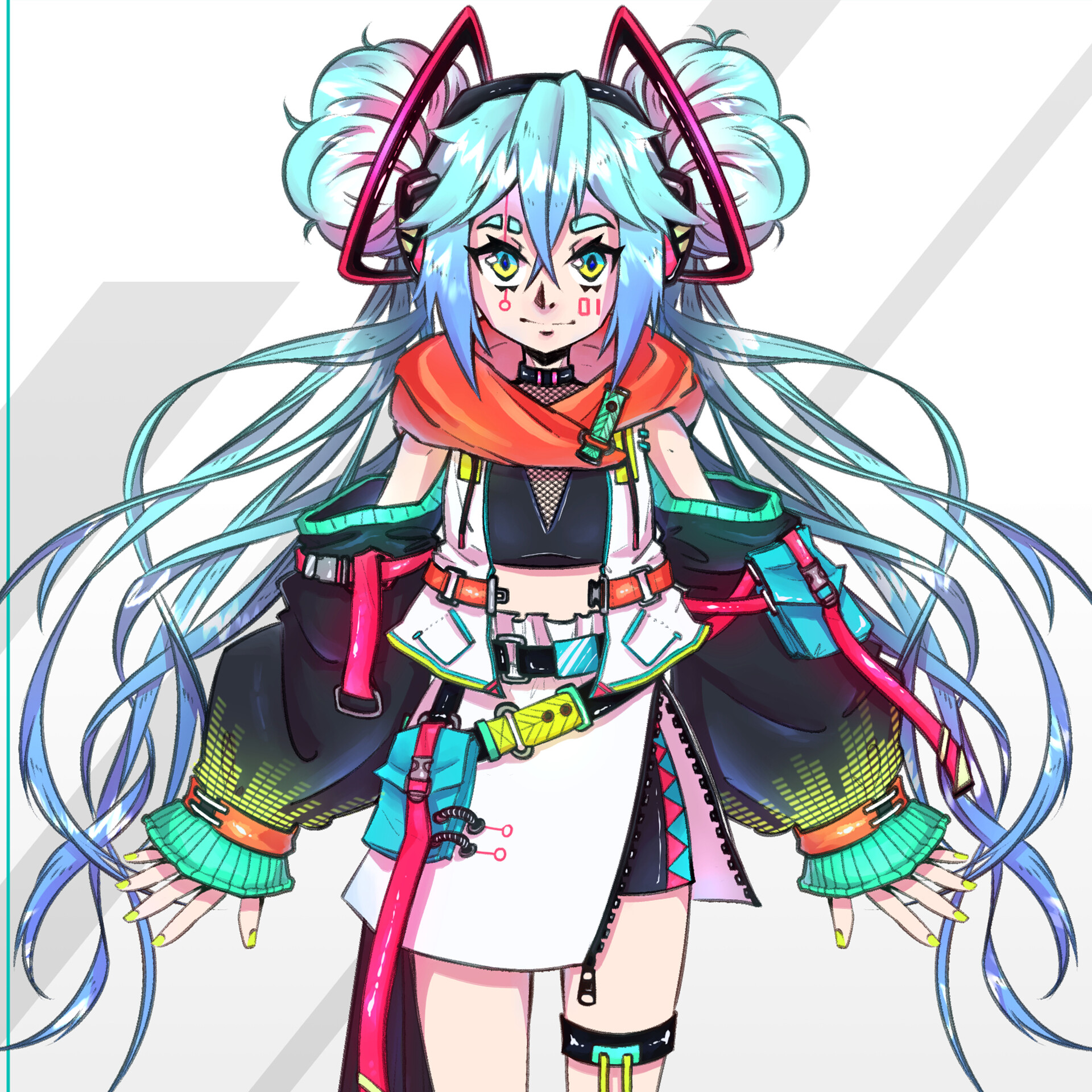 ArtStation - MIKU EXPO - Costume design contest entry