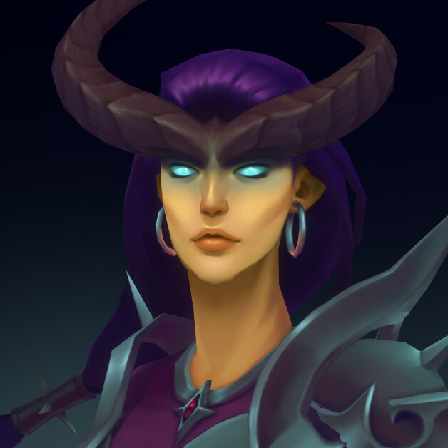 ArtStation - Demon girl | Hand-painted