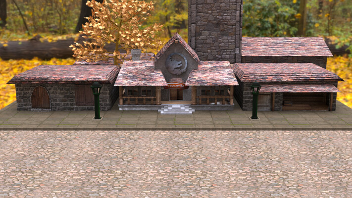 ArtStation - Fantasy Guild hall environment