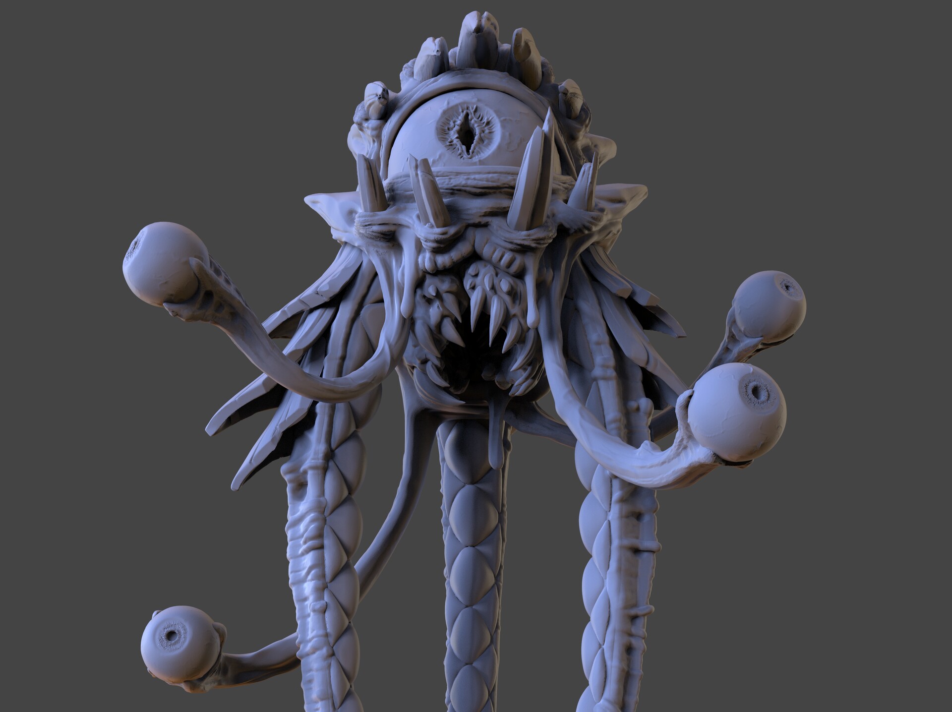 ArtStation - Eyeball Boss creature- Zbrush sculpt- Unreleased Exclusive ...