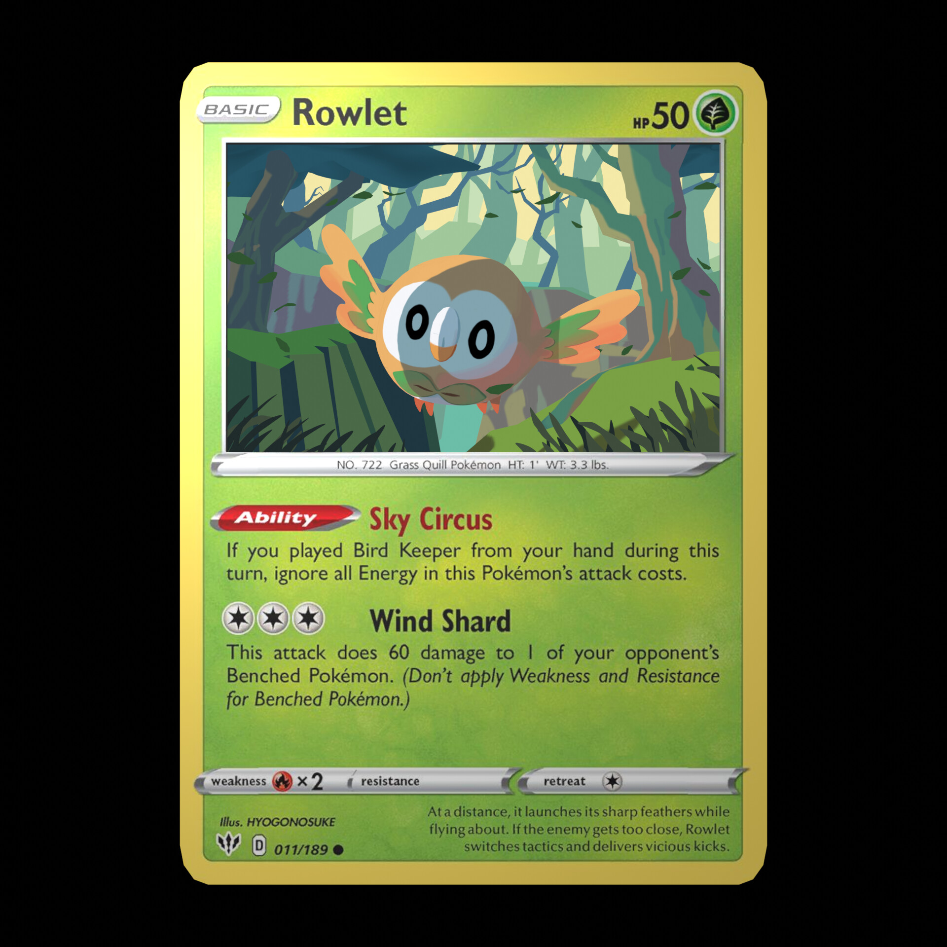 ArtStation - 3D Rowlet Card