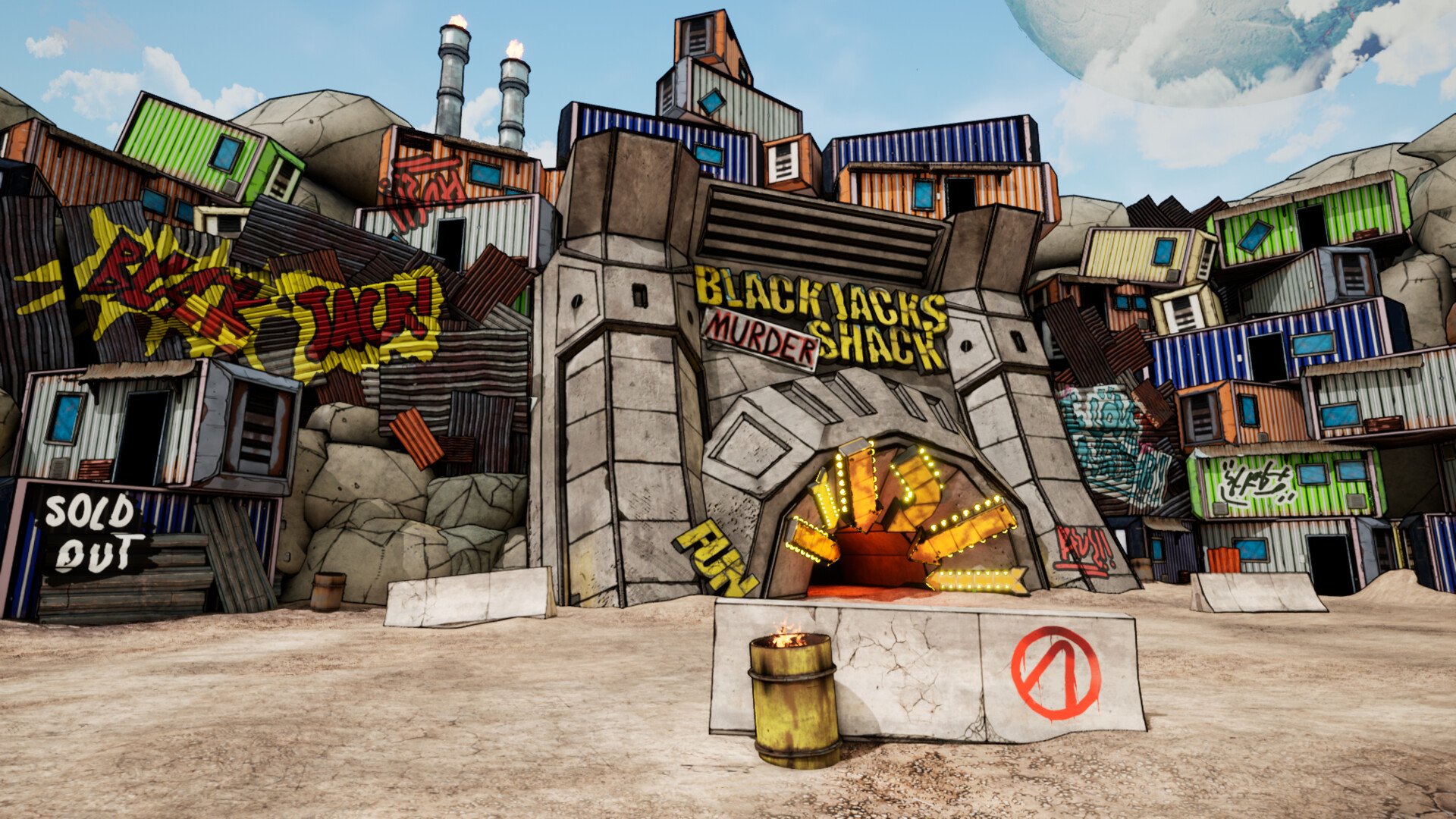 ArtStation - Borderlands Fan Art: BlackJacks Murder Shack