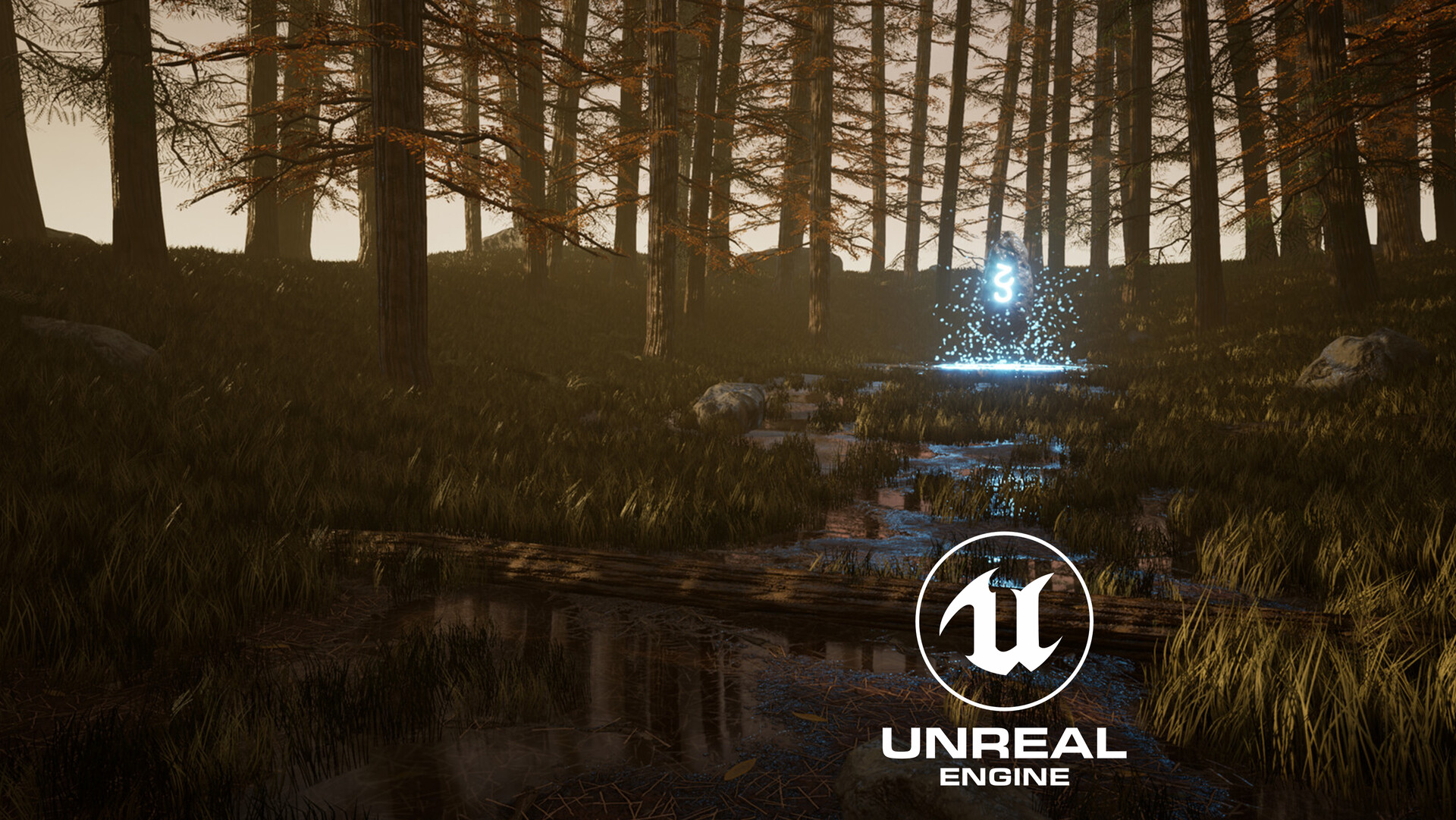 ArtStation - [UE4] Forest with Rune Stone