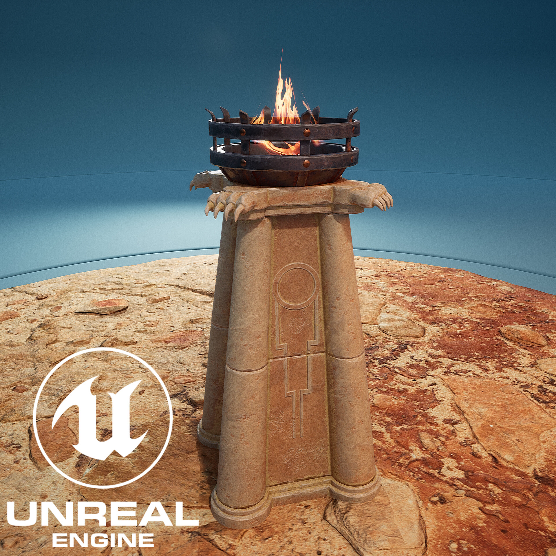 ArtStation - Fire Bowl Column - Warhammer: Age Of Sigmar