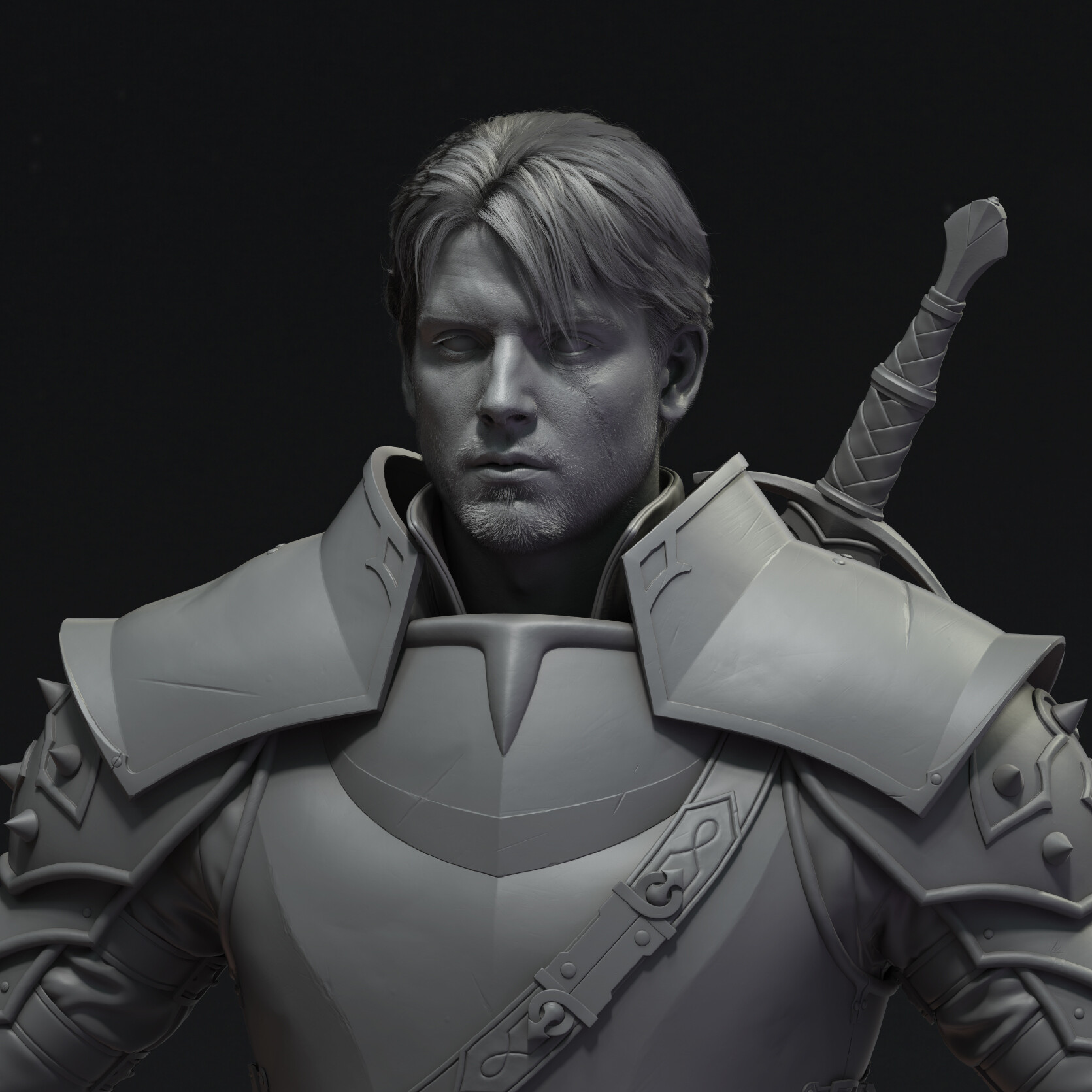 ArtStation - December Knight - Part VI - High Poly Renders