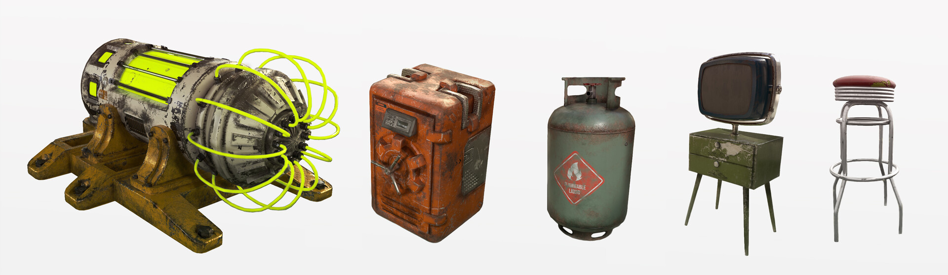 ArtStation - Post apocalyptic game assets