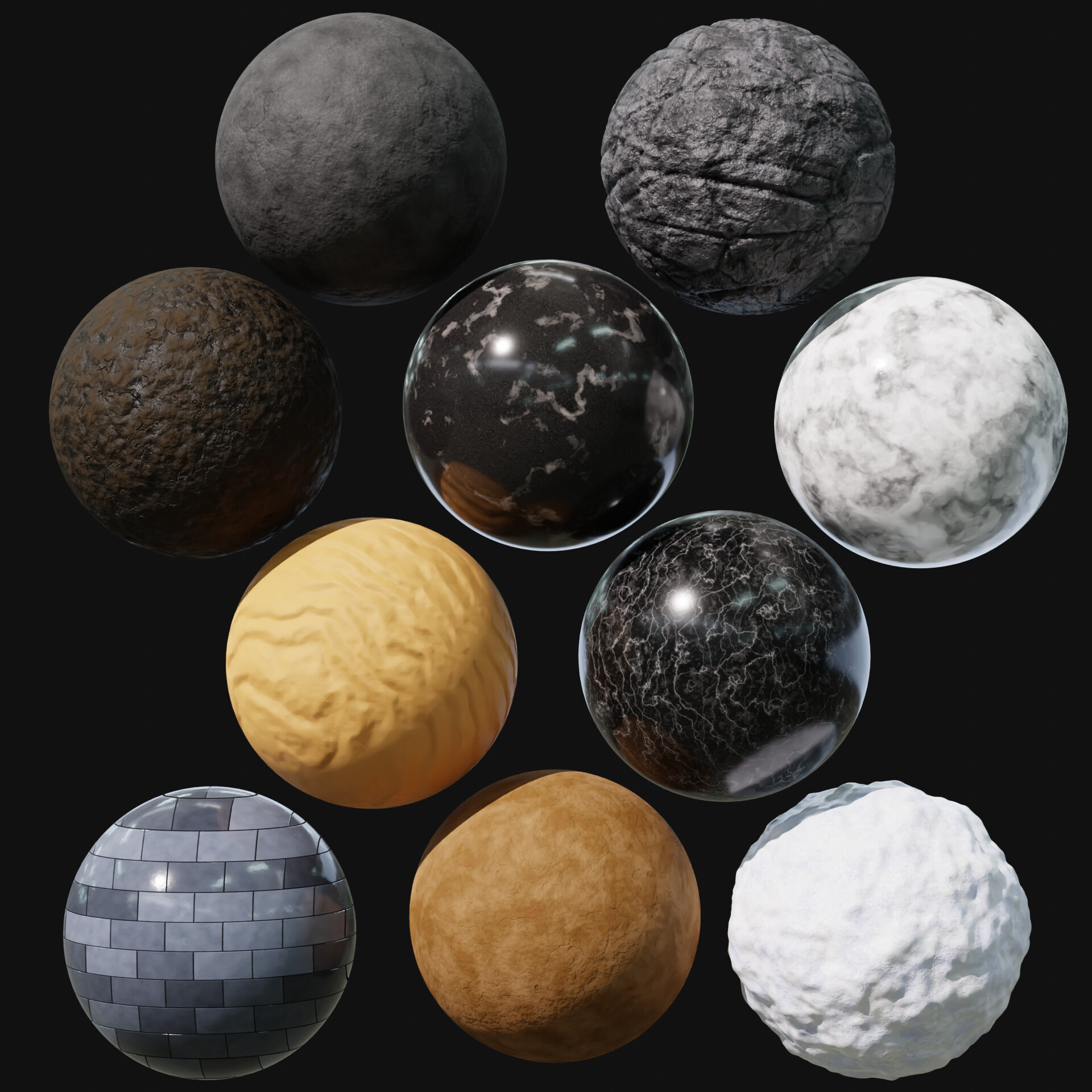ArtStation - Blender Procedural Material Pack #1