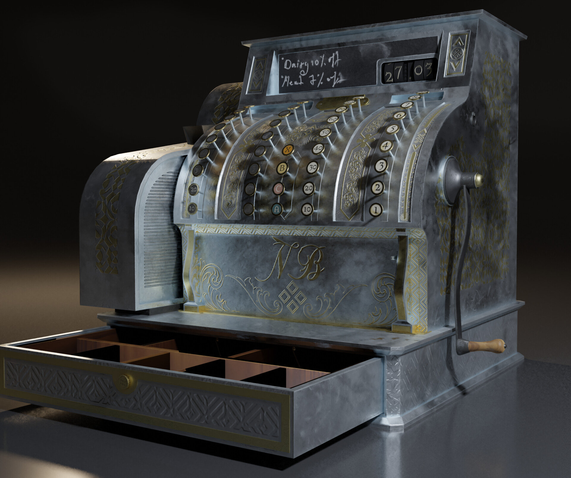 ArtStation - The old Cash Register