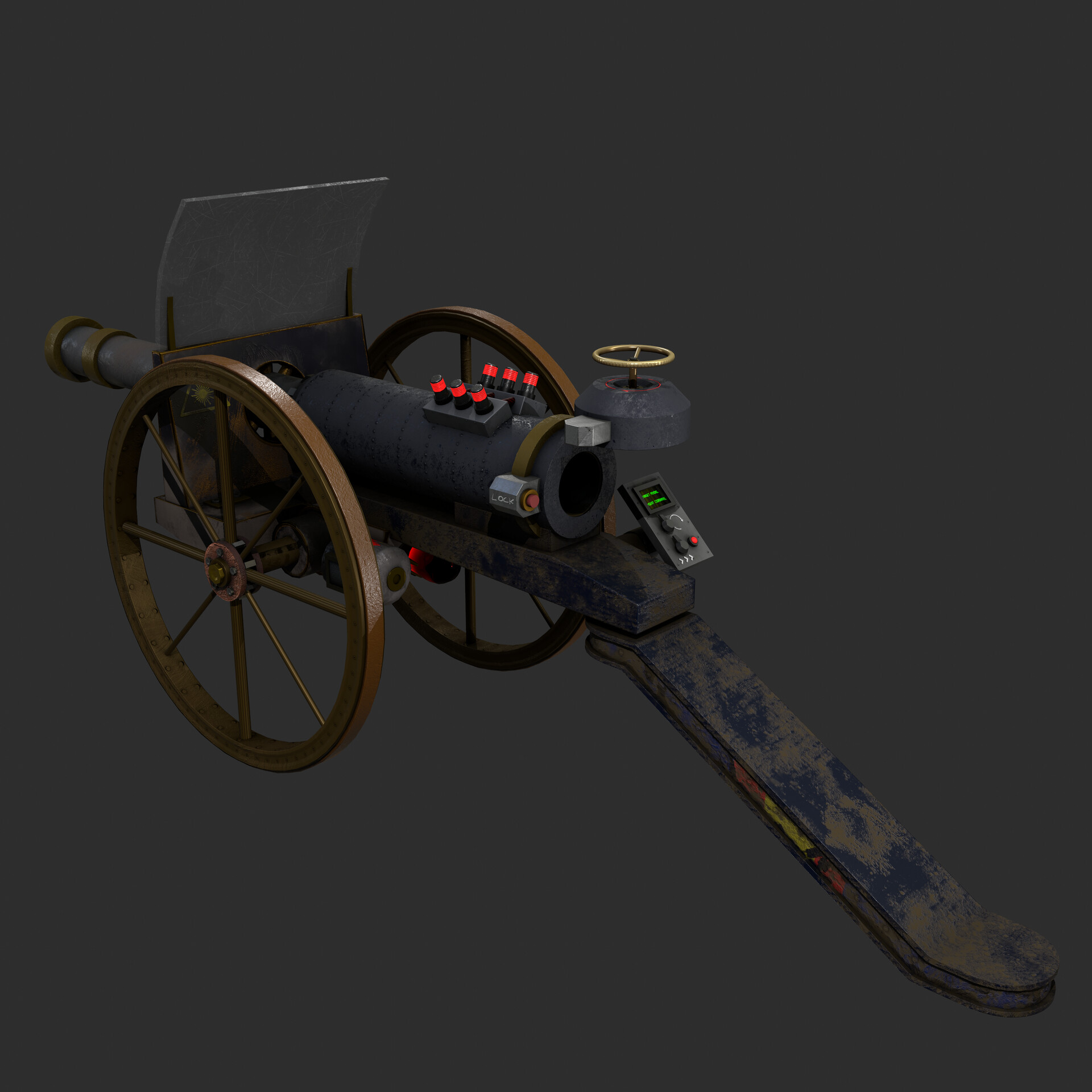 ArtStation - Futuristic Spanish Army Cannon