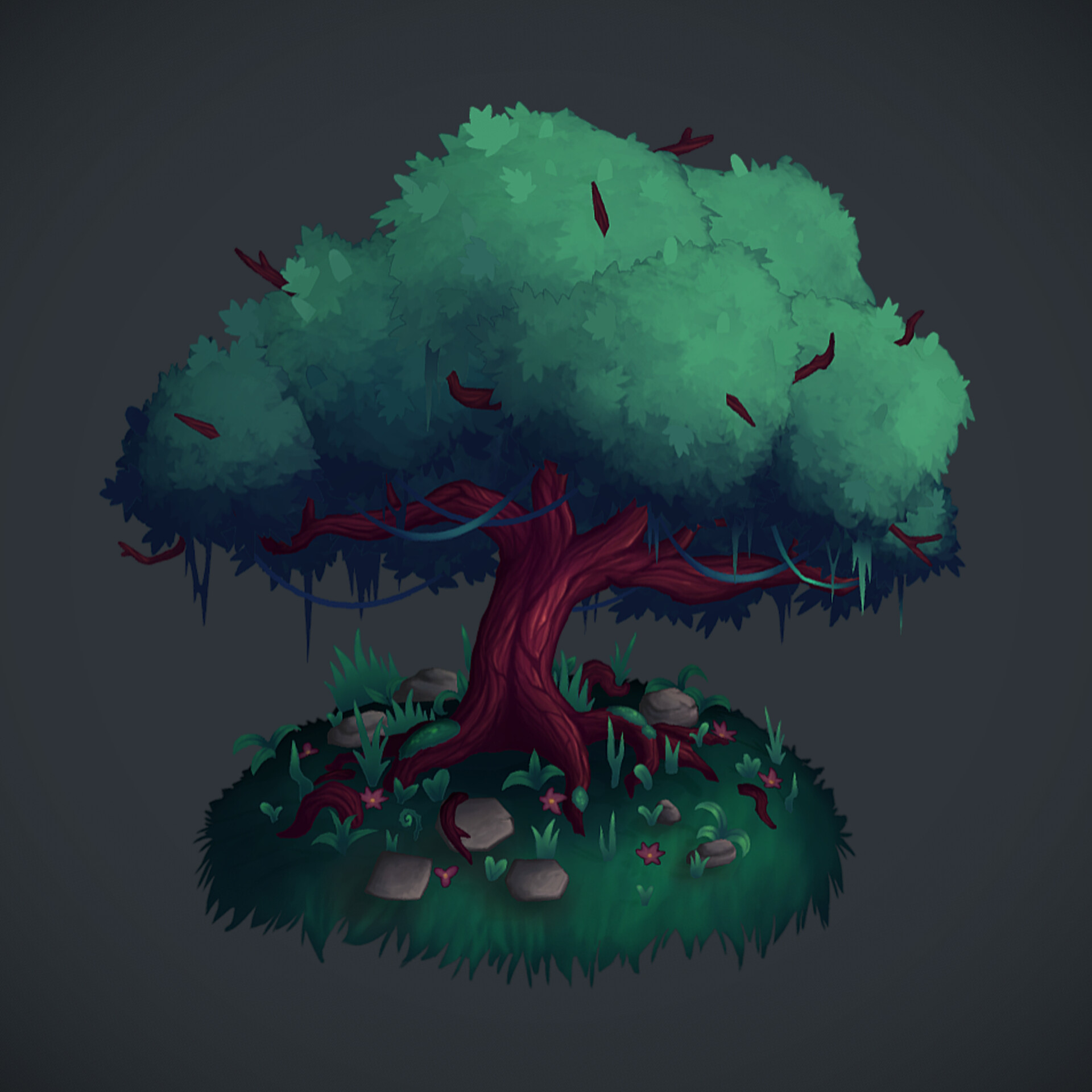 ArtStation - 2.5D Tree