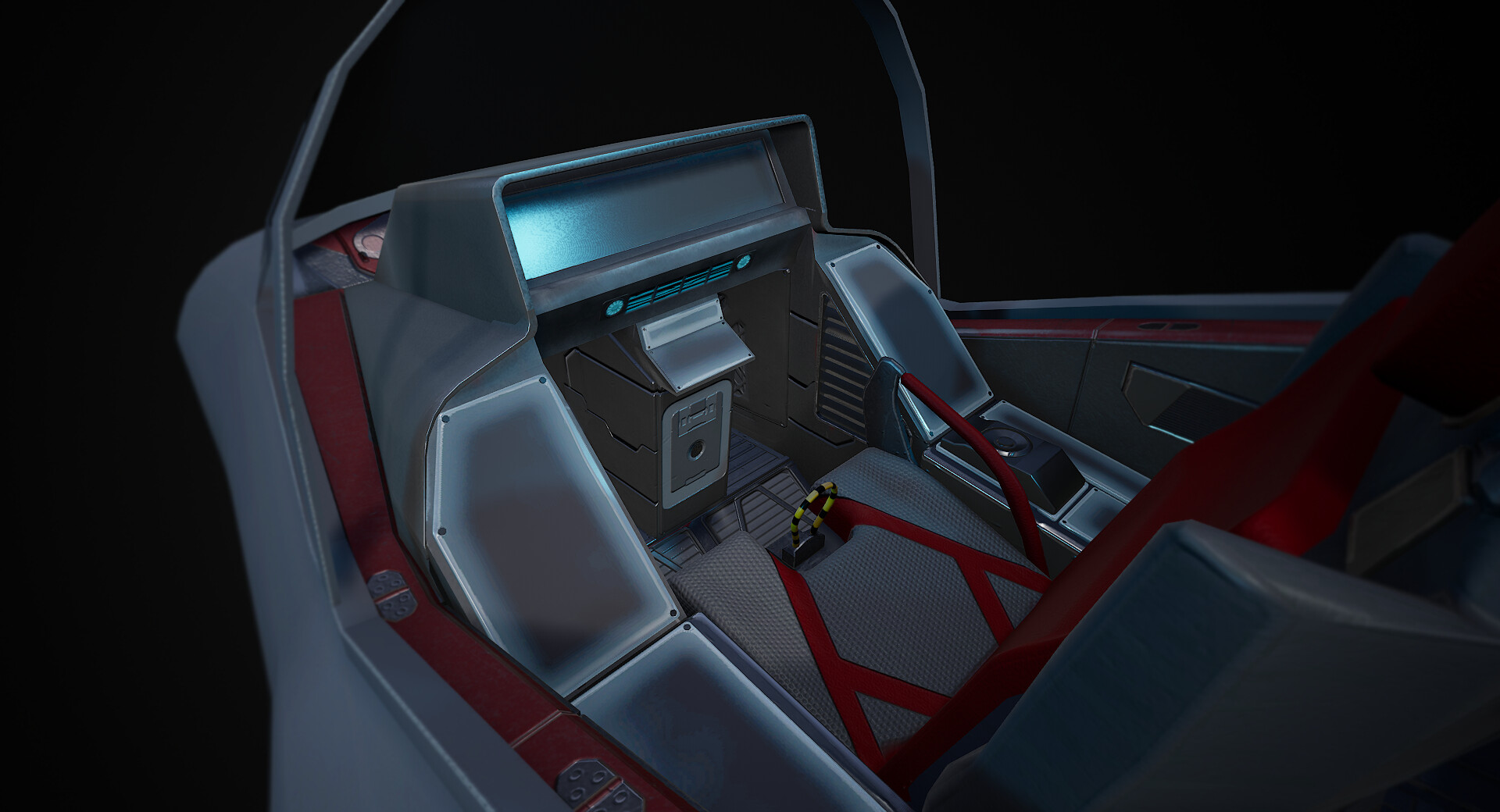 ArtStation - Red Comet Cockpit Interior