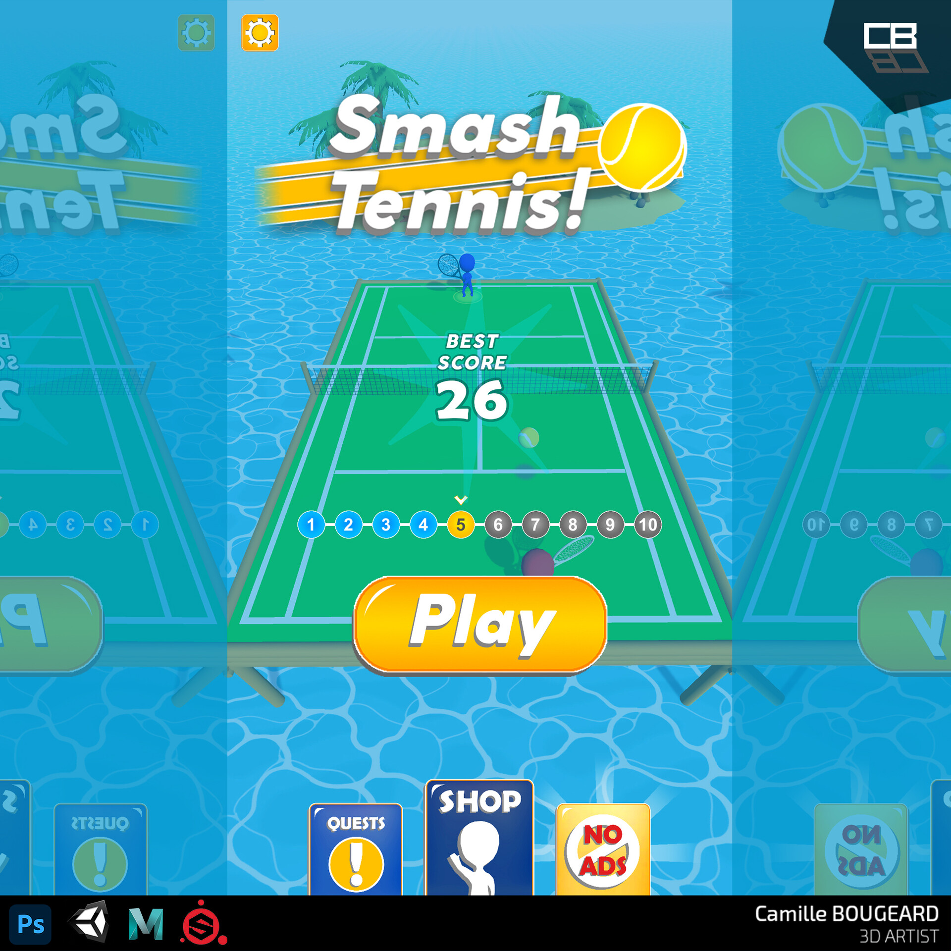 ArtStation - [UI] Hypercasual mobile game