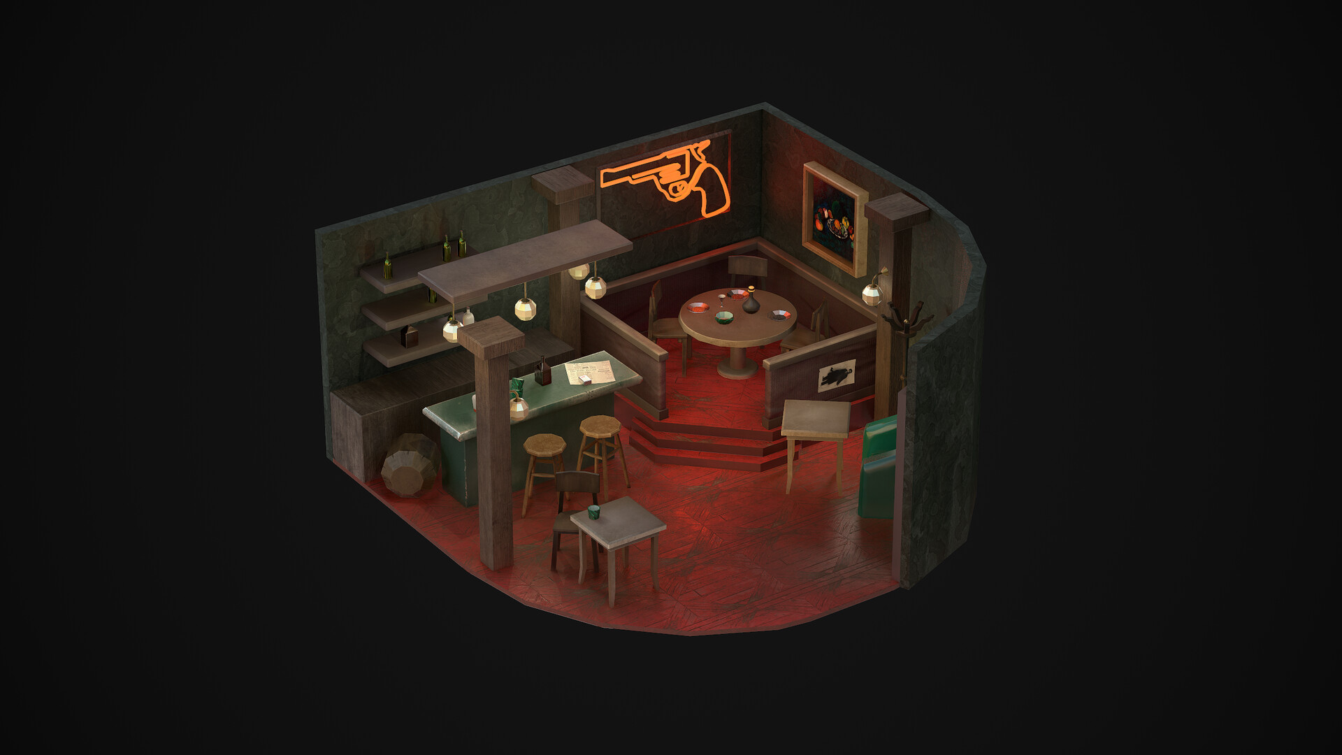 ArtStation - Mafia Bar