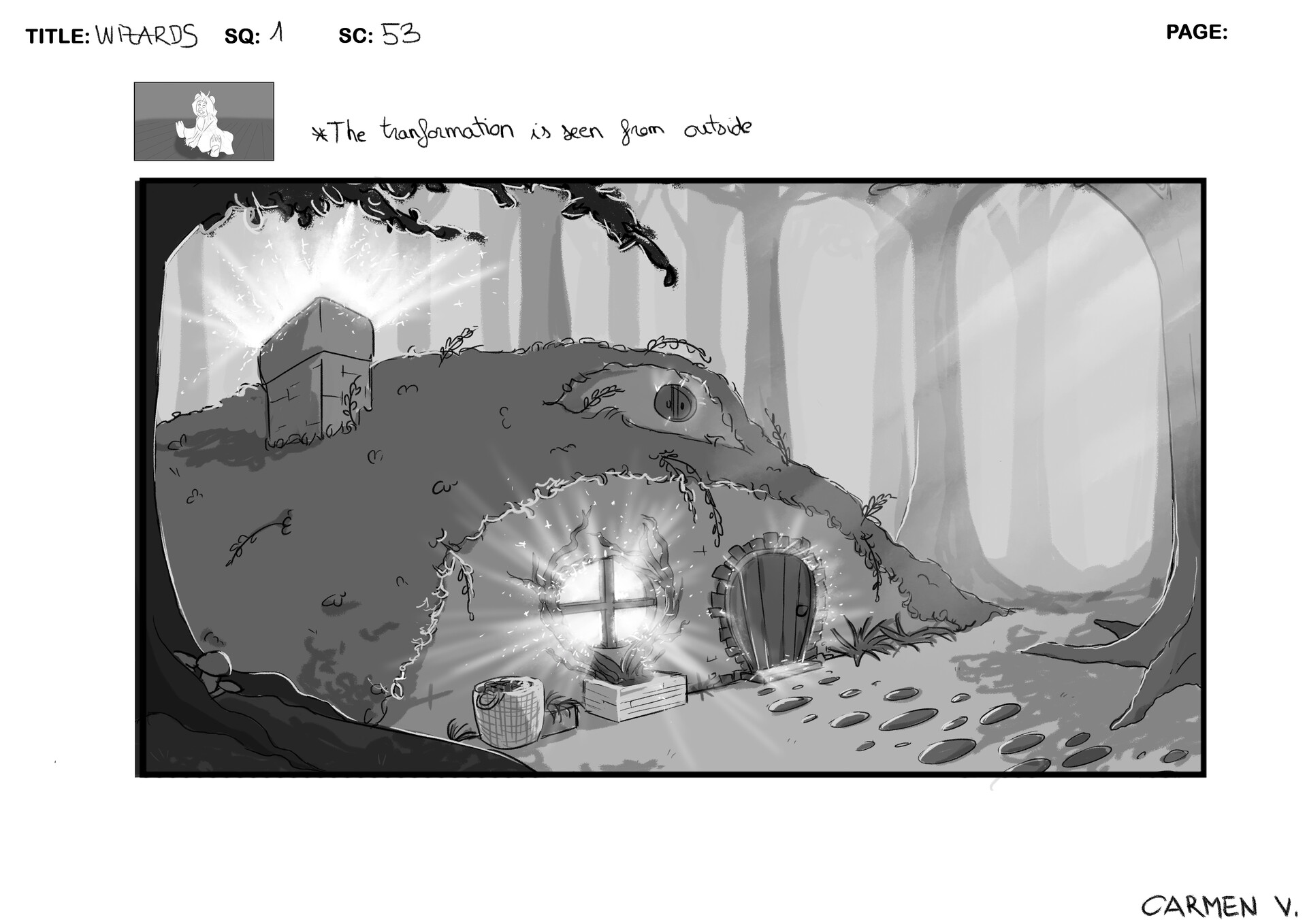 ArtStation - Wizards-fight scene (Workbook)