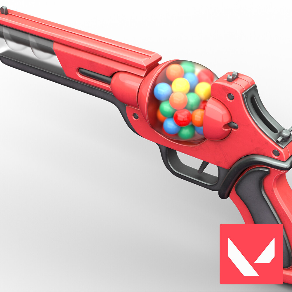 ArtStation - VALORANT - GUNBALL Sheriff Fan Skin