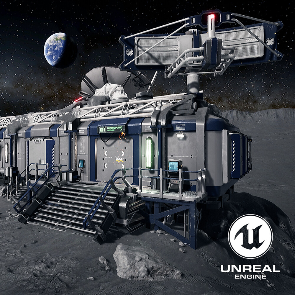ArtStation - Lunar Modular Base - UE4