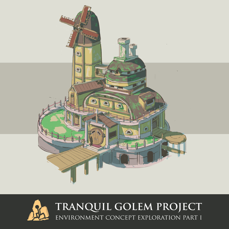ArtStation - Tranquil Golem Project: World Building Ideation