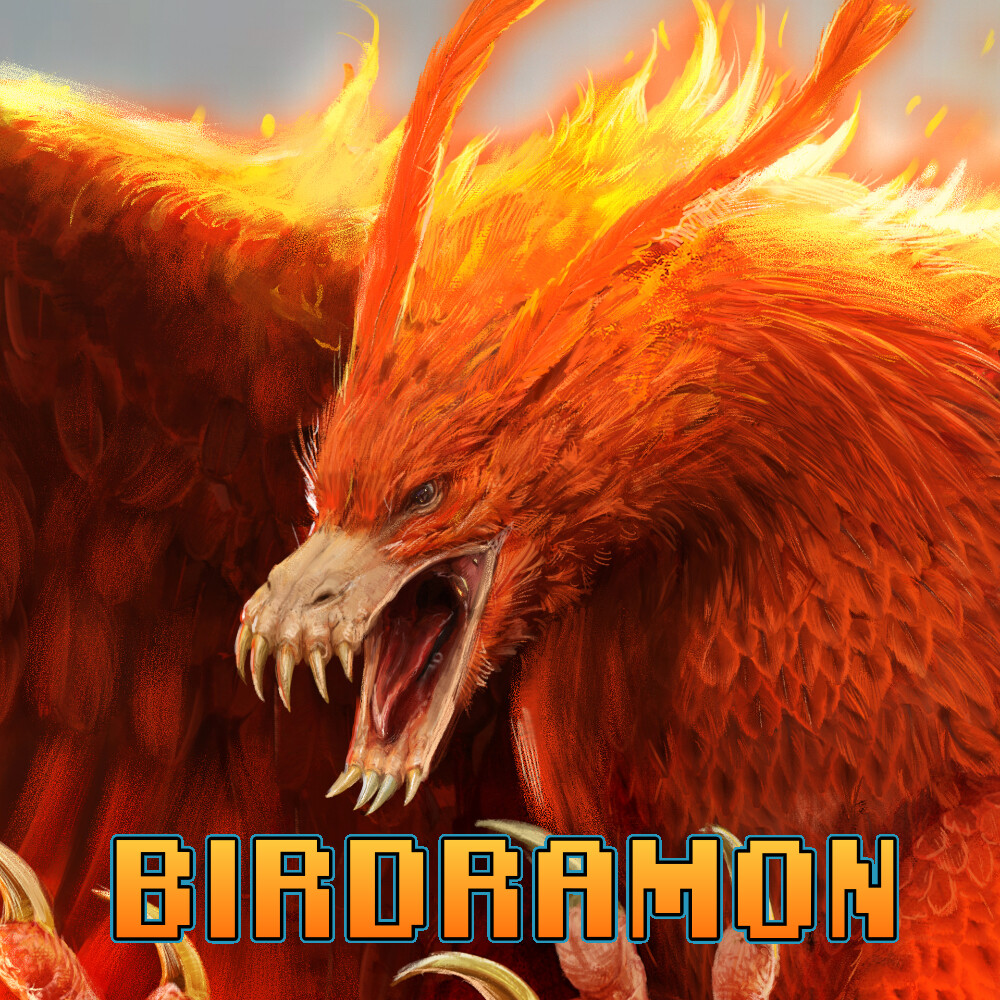 ArtStation - Digimon: Birdramon