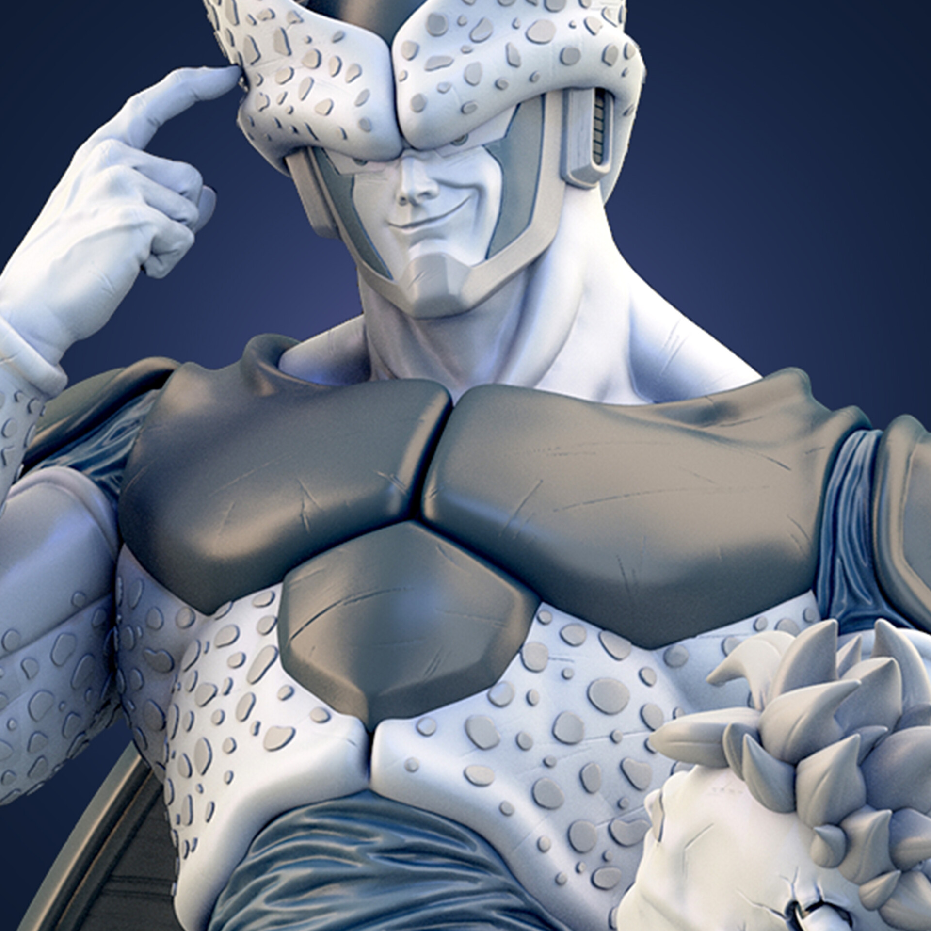 ArtStation - DBZ Cell 1/4 Statue for 3D Print