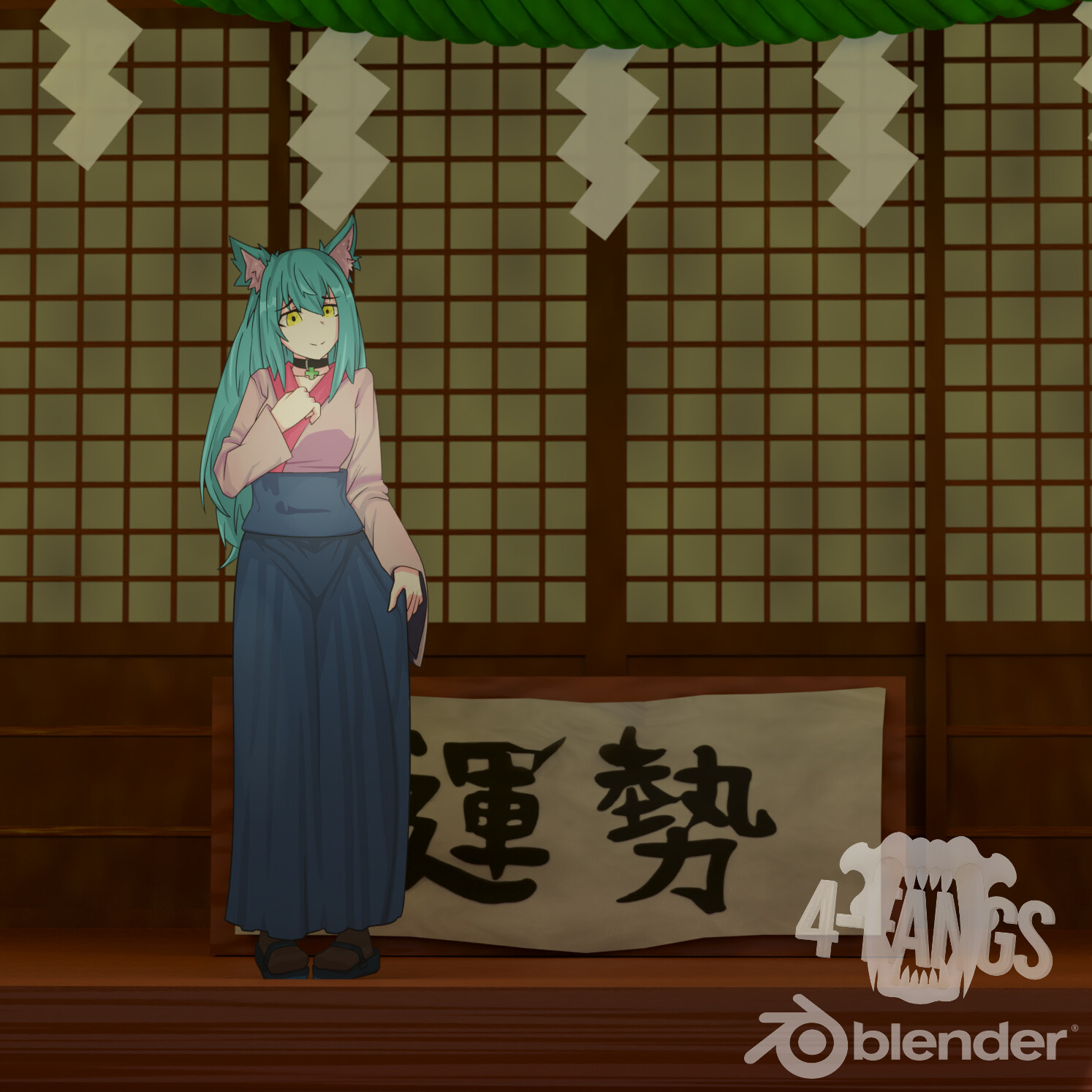 ArtStation - Aoki Iara (4-Fangs Comission)