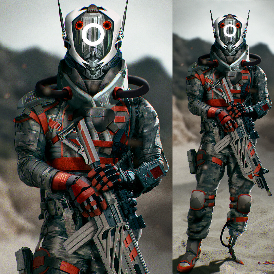 ArtStation - Soldier Cybor V-10 series