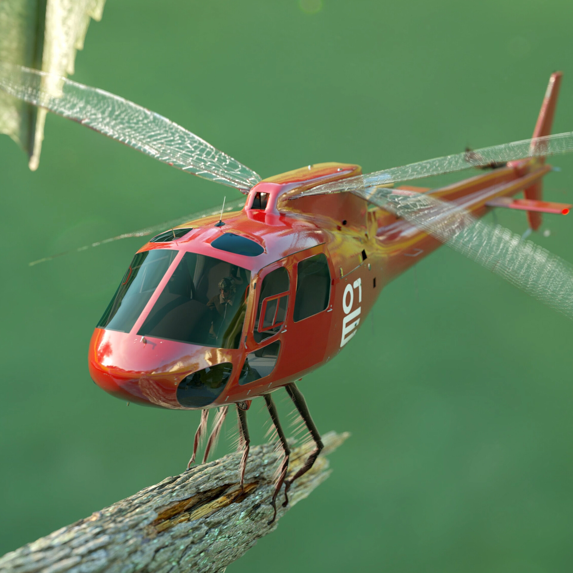 ArtStation - DragonFly Helicopter