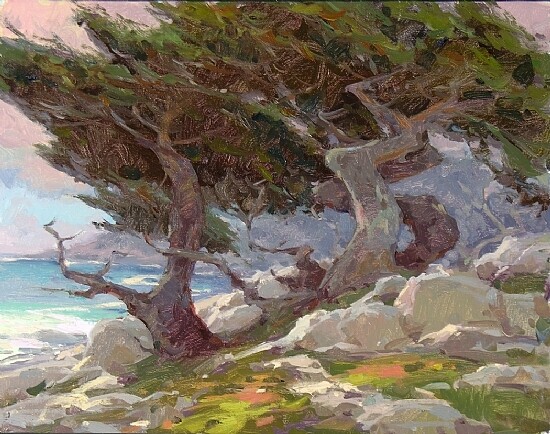 ArtStation - Oil Paintings: Pebble Beach