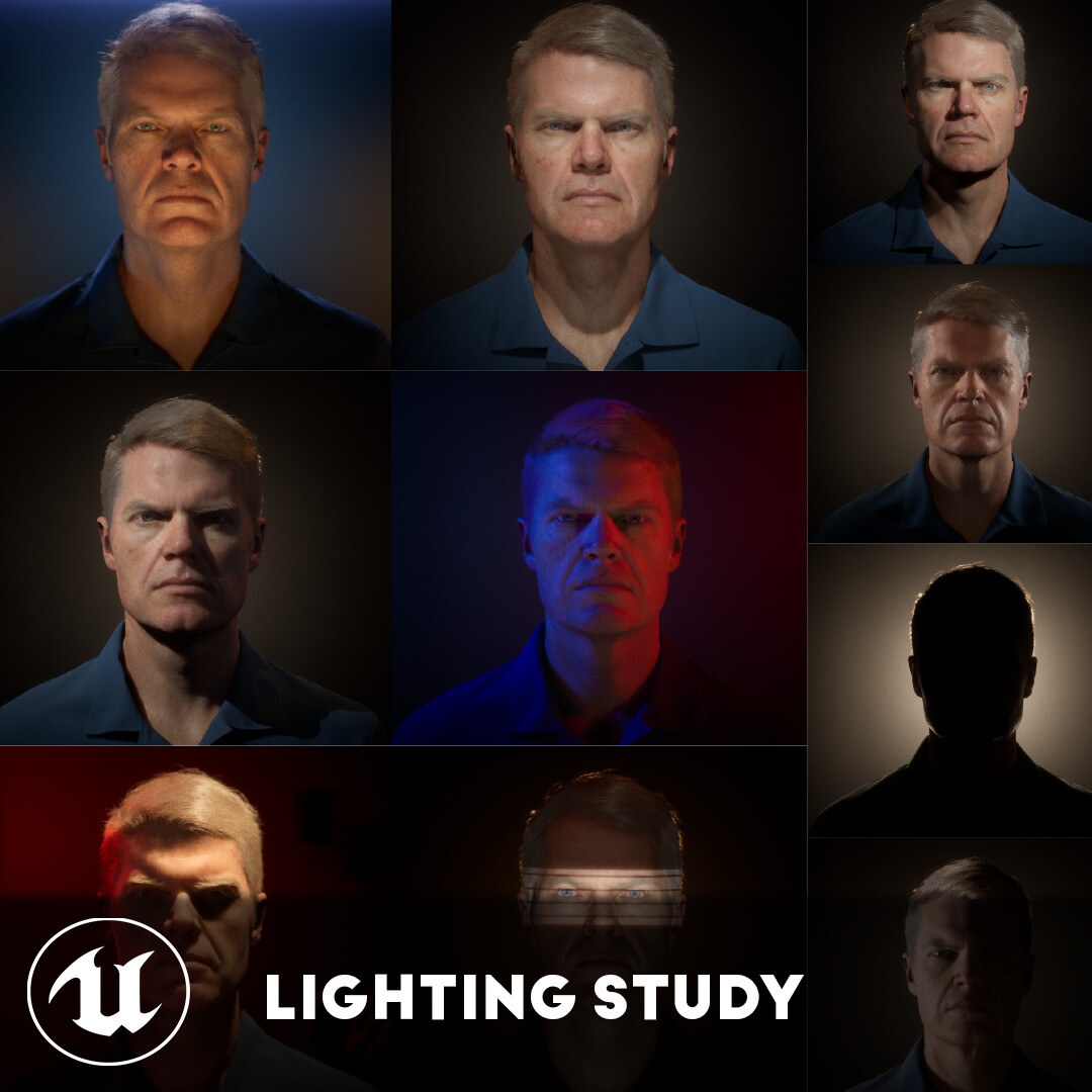 ArtStation - Portrait Lighting Study