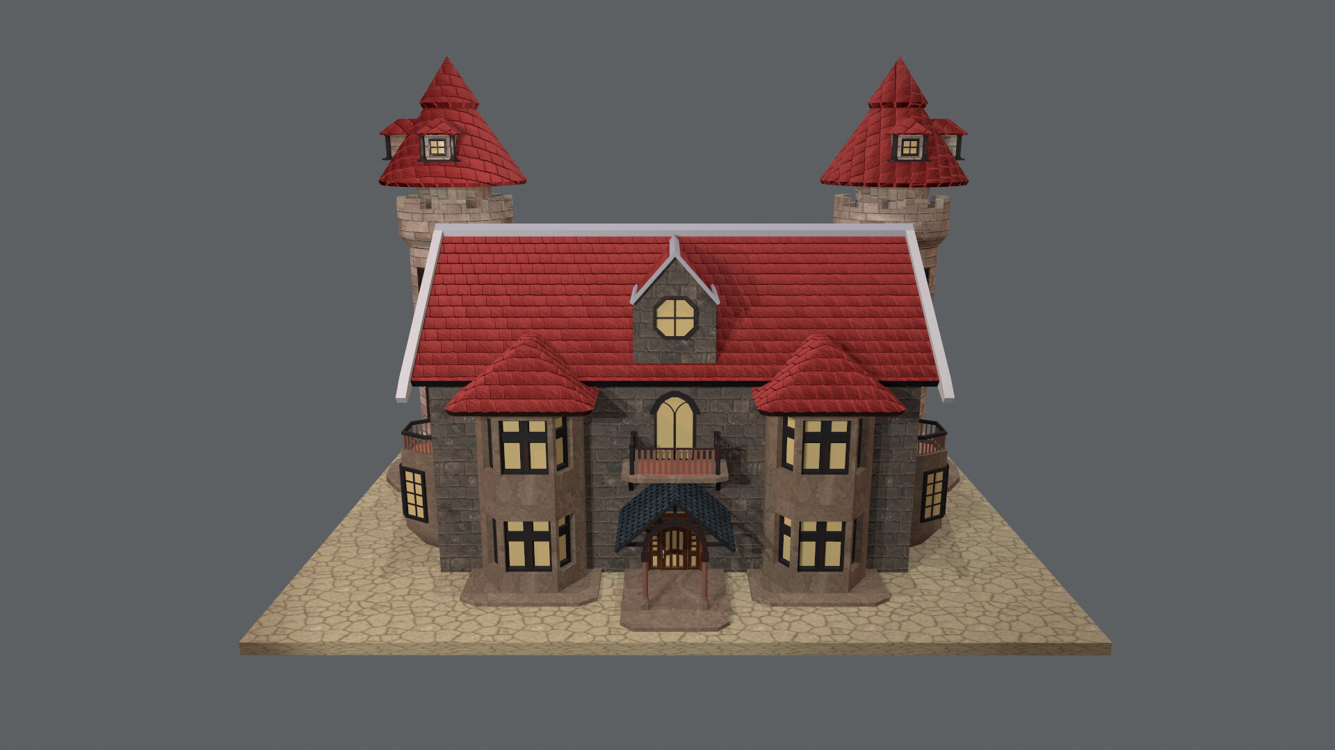 ArtStation - Neo-Gothic Architecture Style House