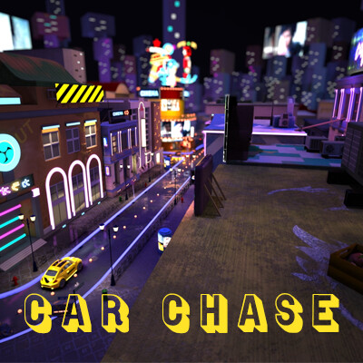 ArtStation - Car Chase - Texturing Project