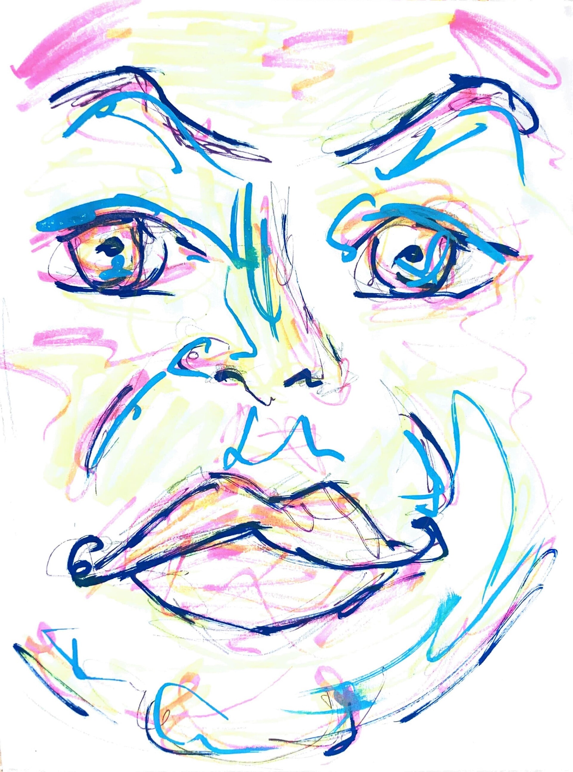 ArtStation - Midnight Face Sketch