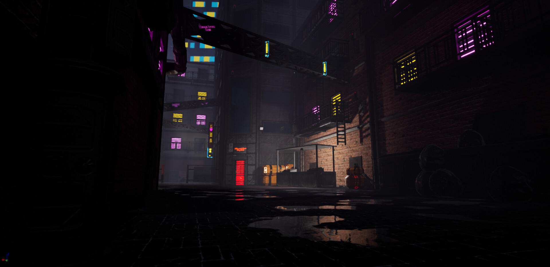 ArtStation - Cyberpunk Alleyway