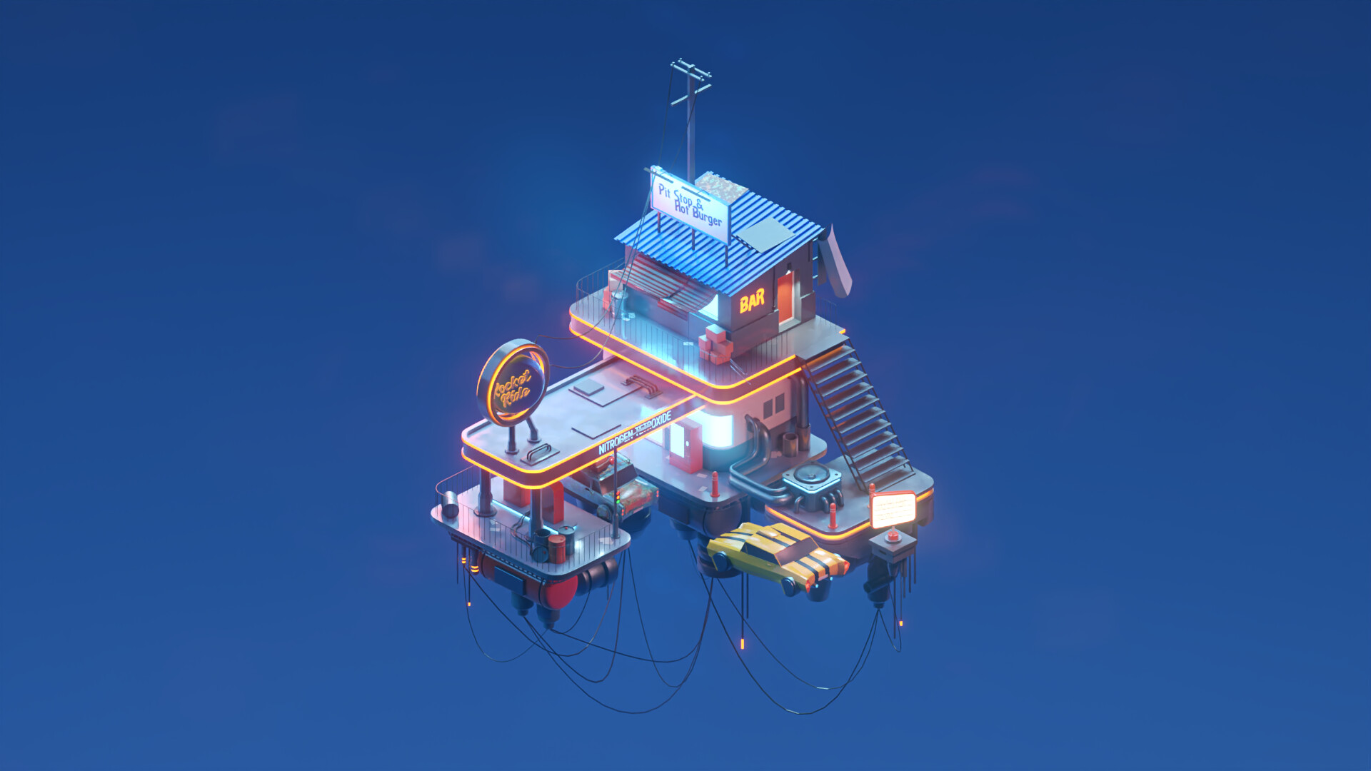 ArtStation - Gas Station