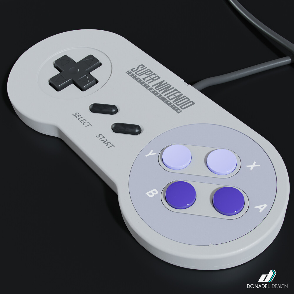 ArtStation - Super Nintendo Controller