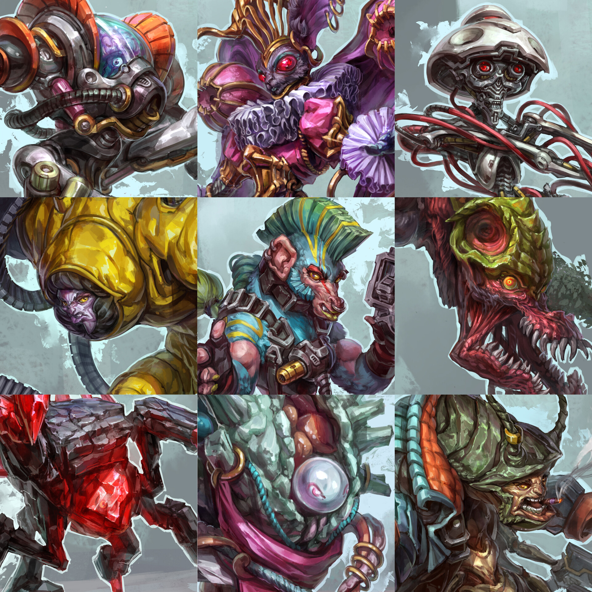 ArtStation - a bunch of aliens