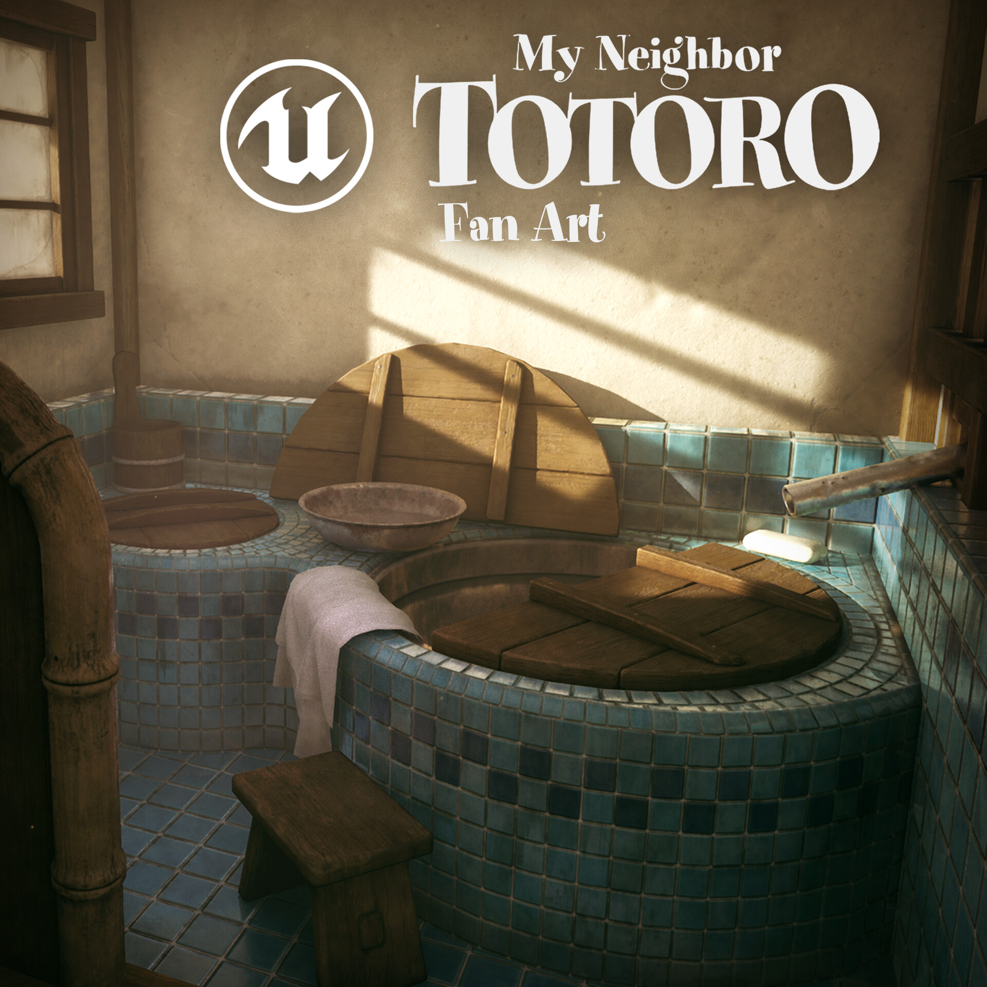 ArtStation - Totoro's Bathroom - UE4 Environment
