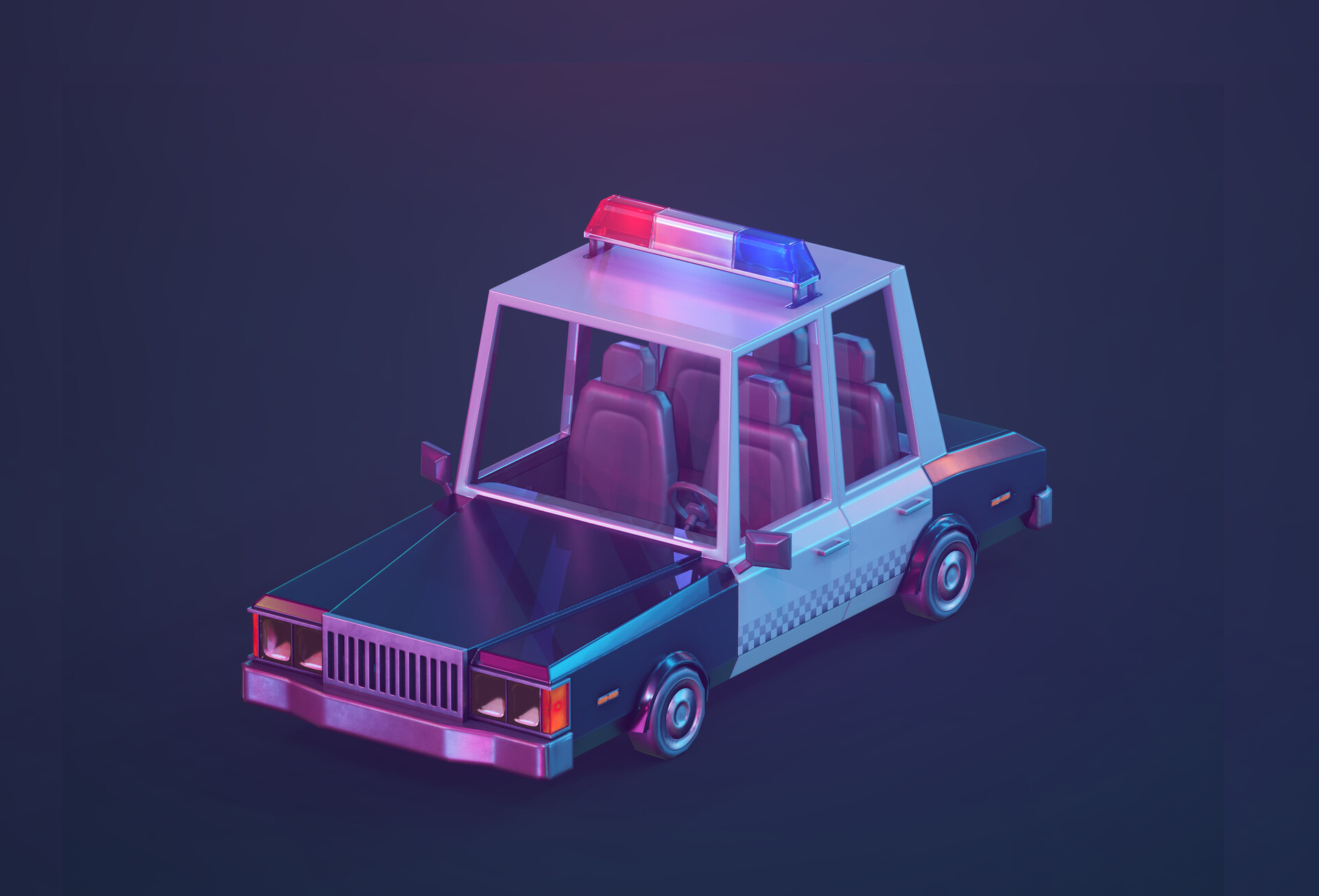 ArtStation - Police car
