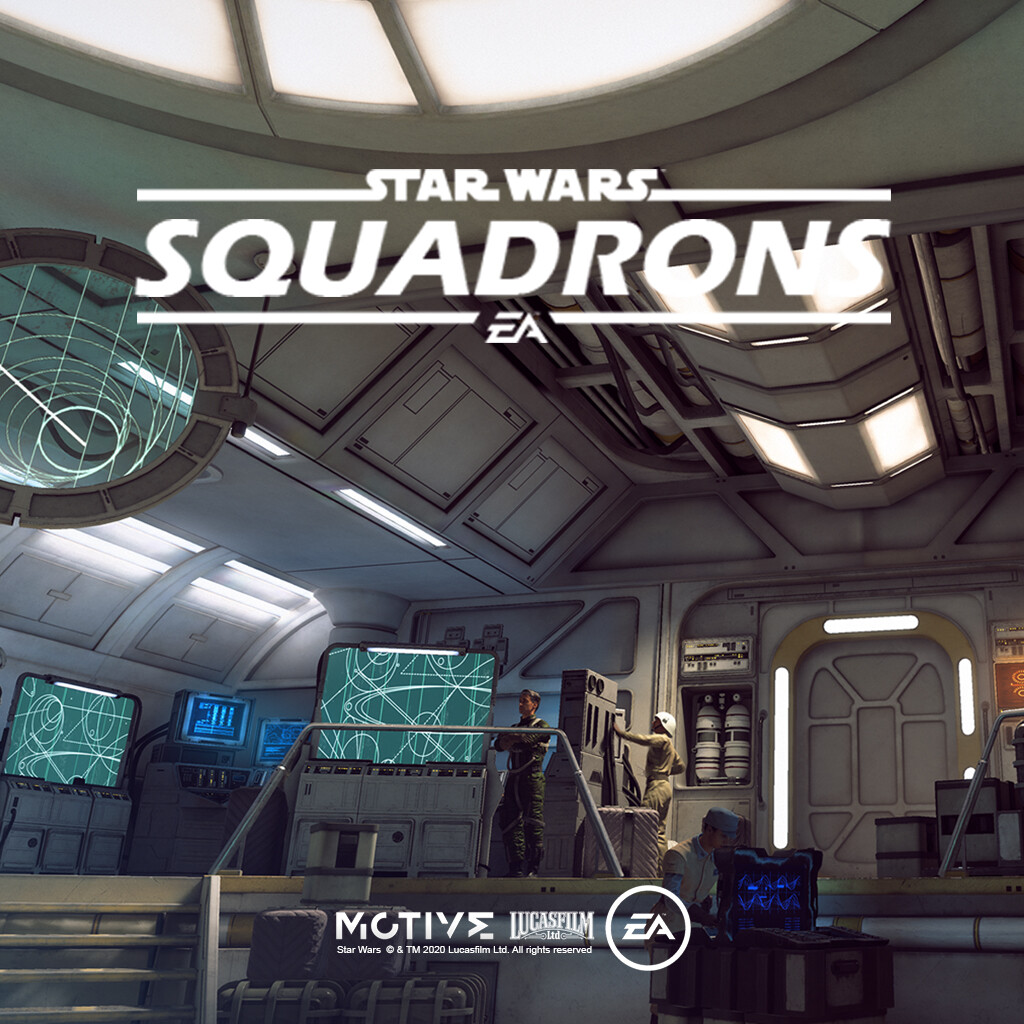 ArtStation - STAR WARS™ Squadrons / Briefing Room (Rebel Side)
