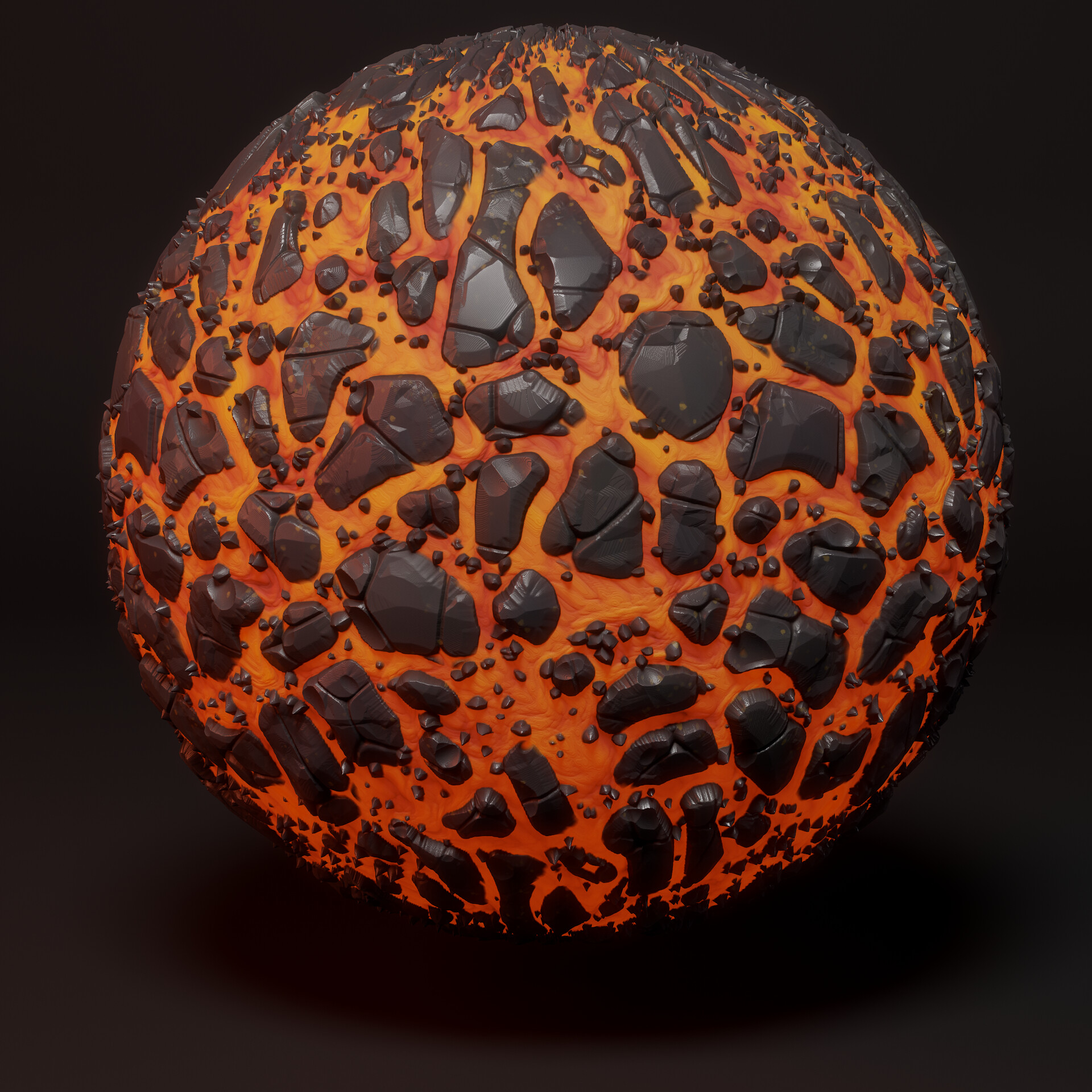 ArtStation - Stylised Lava Material