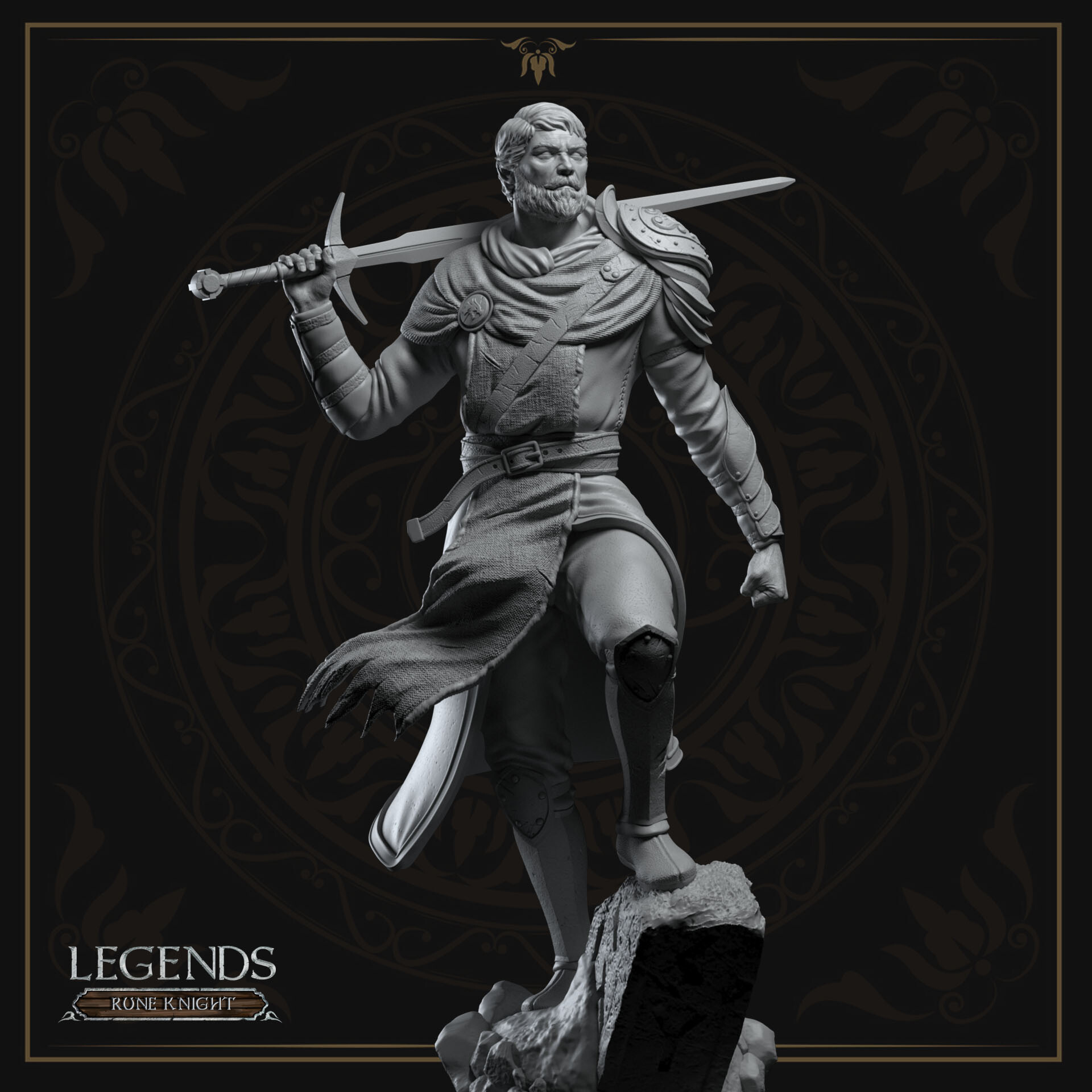 ArtStation - Rune Knight - Miniature