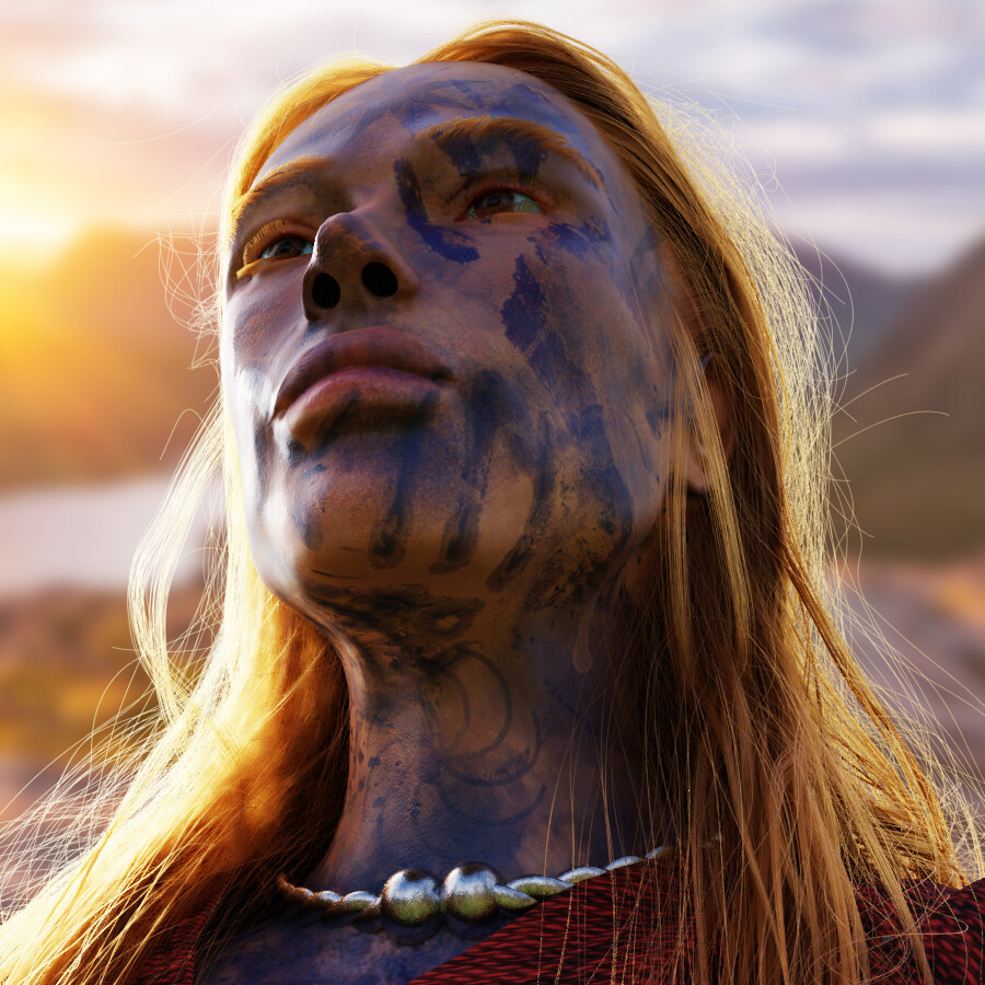 ArtStation - Boudica / Pict Inspired Character Design