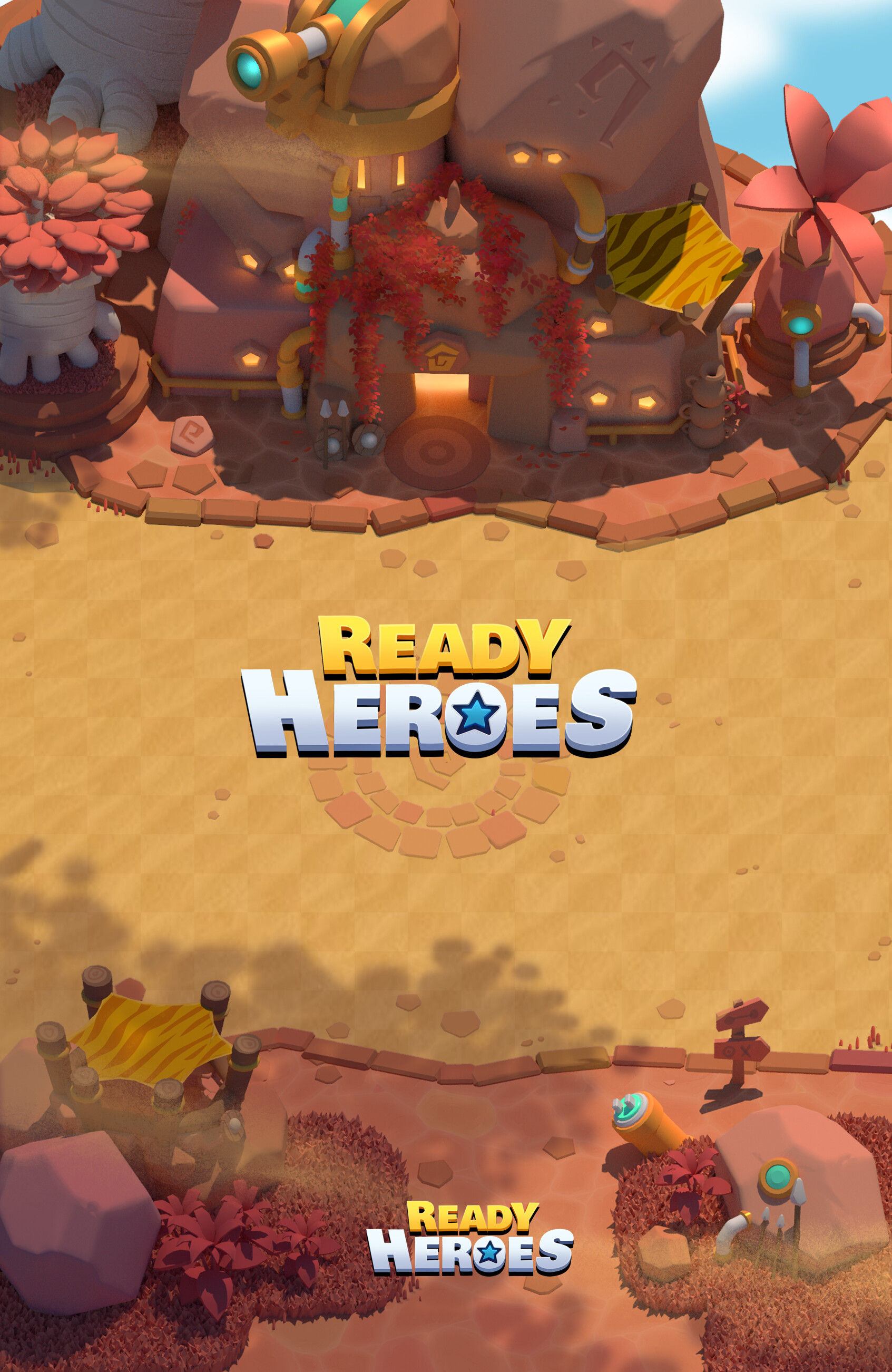 ArtStation - ready heros 战斗场景