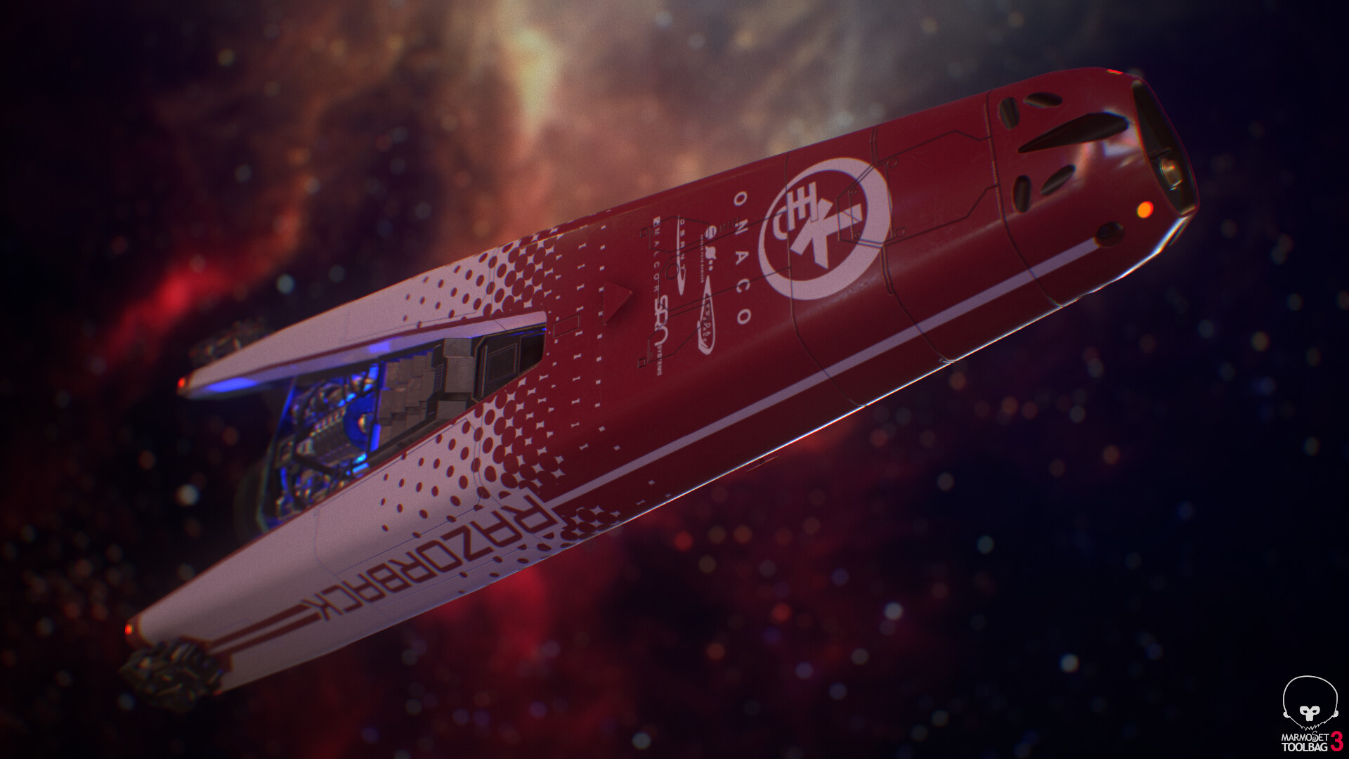 ArtStation - Series 6 Sunflare Racing Pinnace "Razorback" [The Expanse]