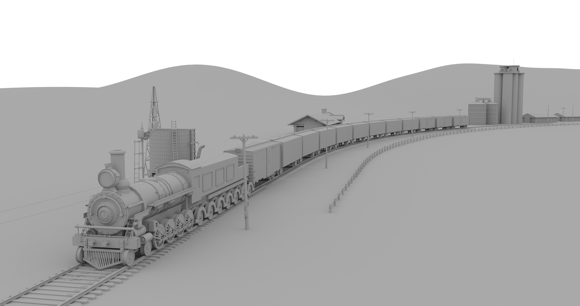 ArtStation - 3d train