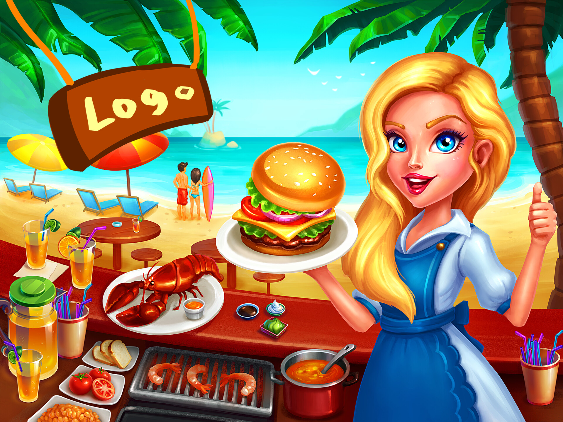 ArtStation - 🥘 Cooking Game Splash Screen 🔥