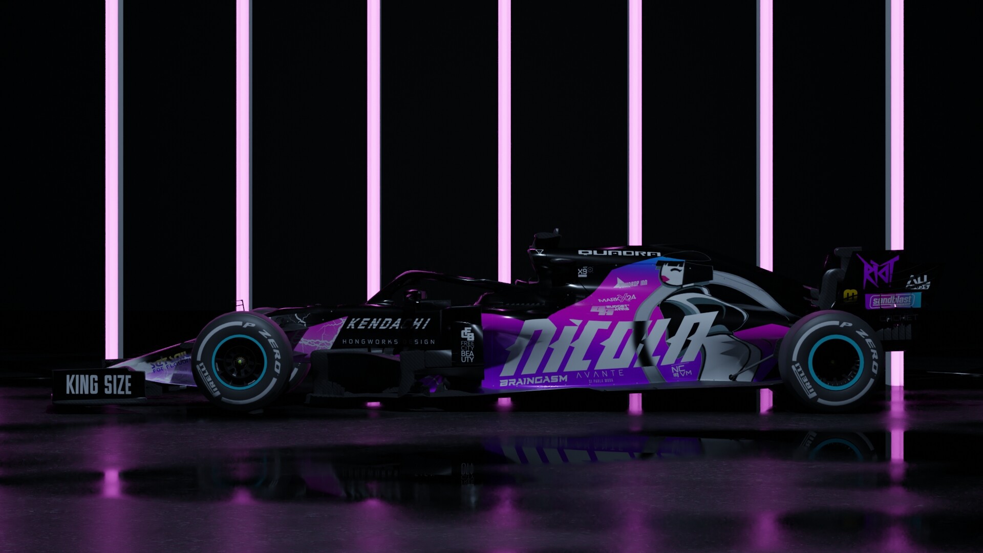 ArtStation - Cyberpunk 2077 NiCOLA Racing F1