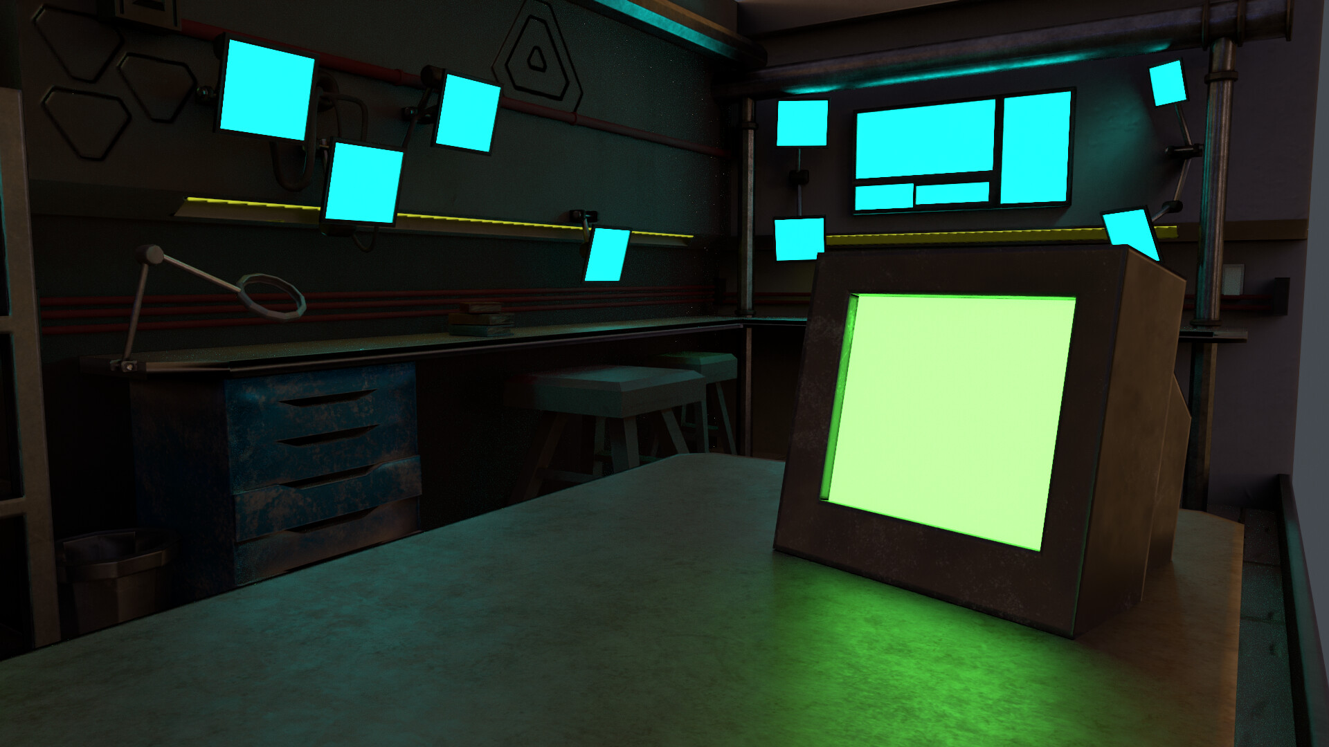 ArtStation - Abandoned computer room